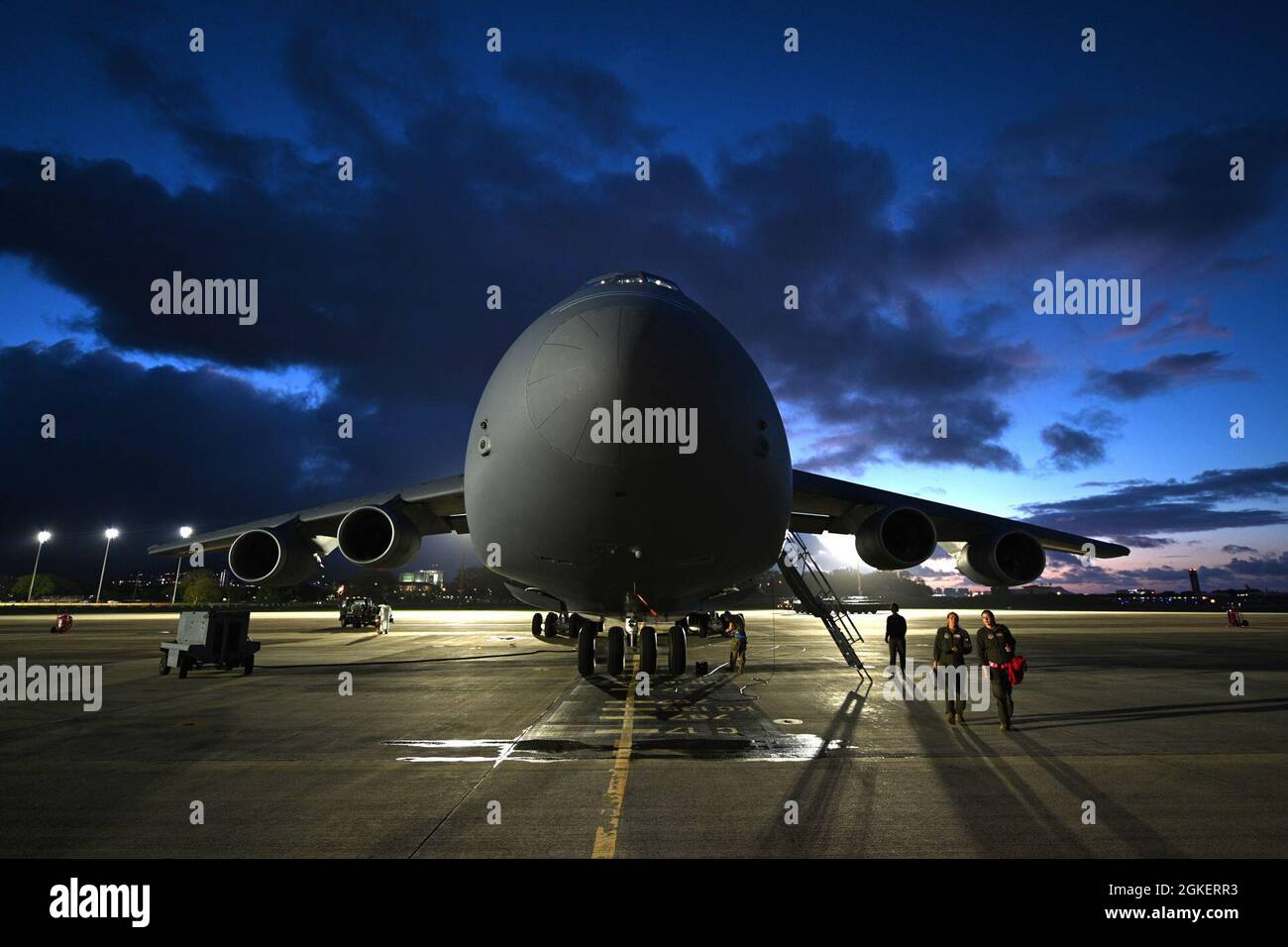 U.S. Air Force Capt. Keenyn Duncan, right, and 1st Lt. Lily Forlini ...