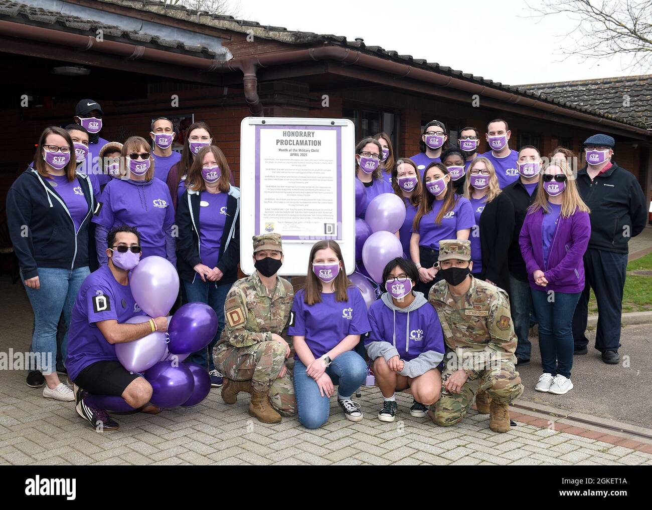 Staff from the 100th Force Support Squadron Child Development Center ...