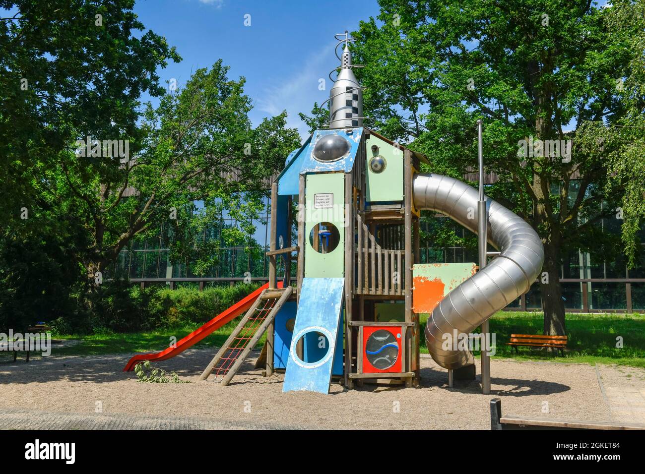 Playground, FEZ, Wuhlheide, Oberschoeneweide, Berlin, Germany Stock Photo - Alamy