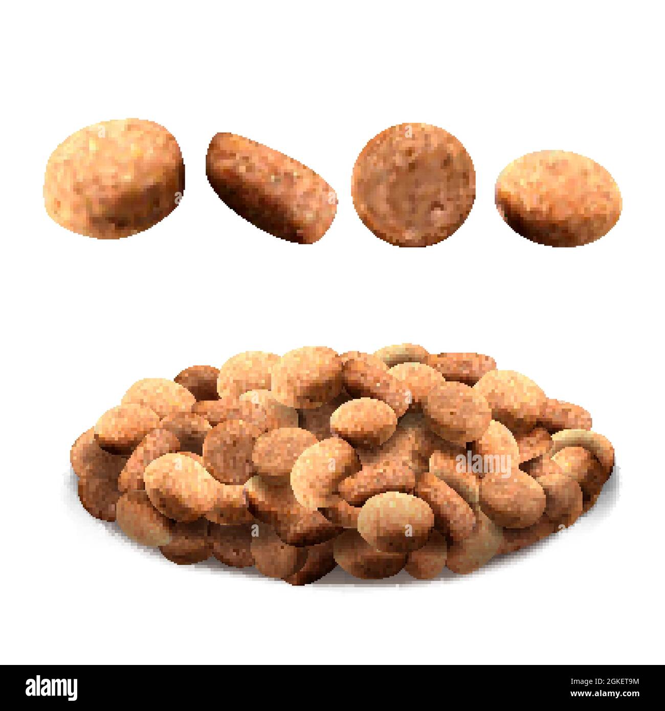 Pet Food For Feeding Hungry Dog And Cat Vector Stock Vector Image & Art ...