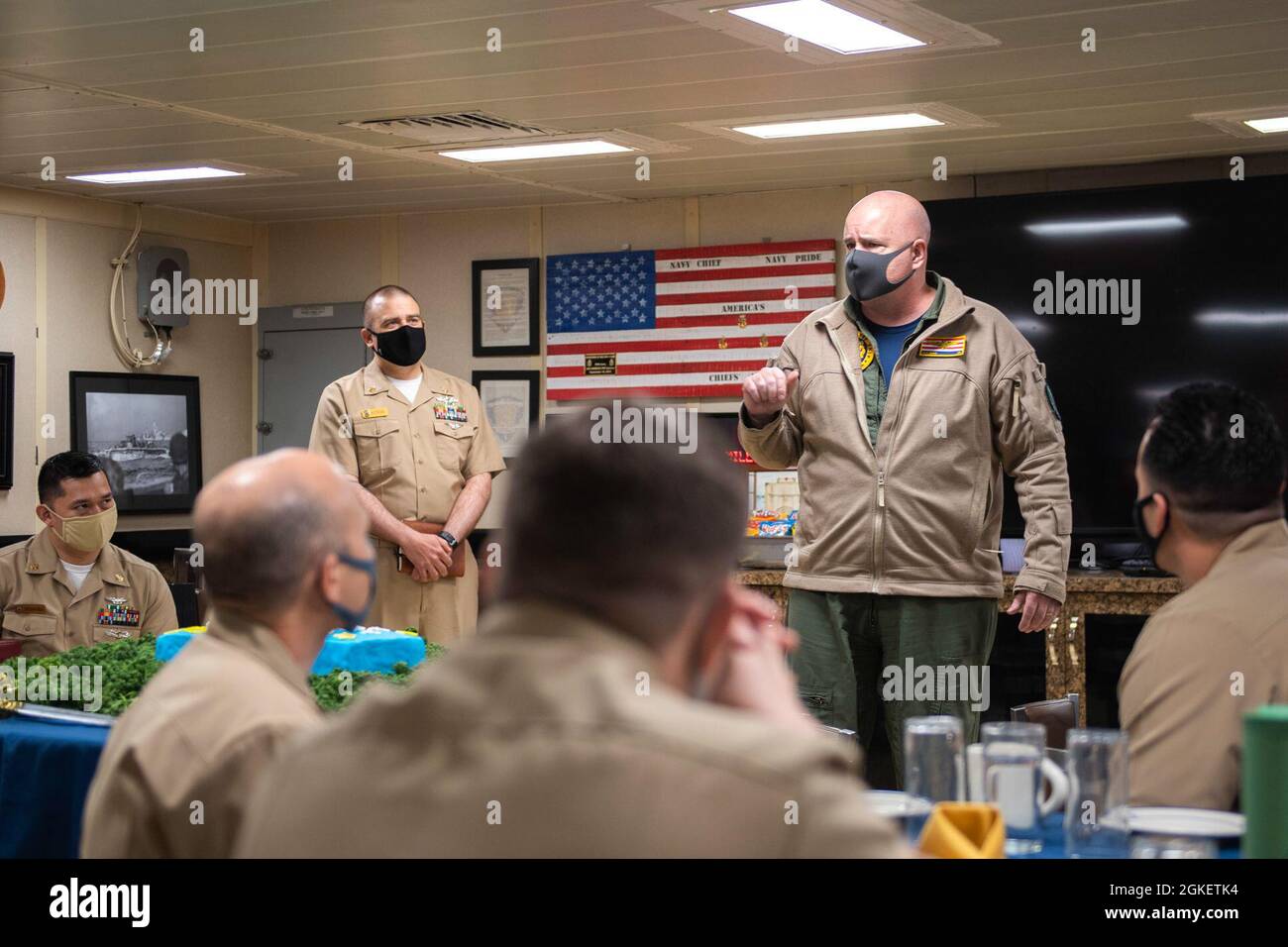 SASEBO, Japan (April 1, 2021) Capt. Kenneth Ward, commanding officer of ...