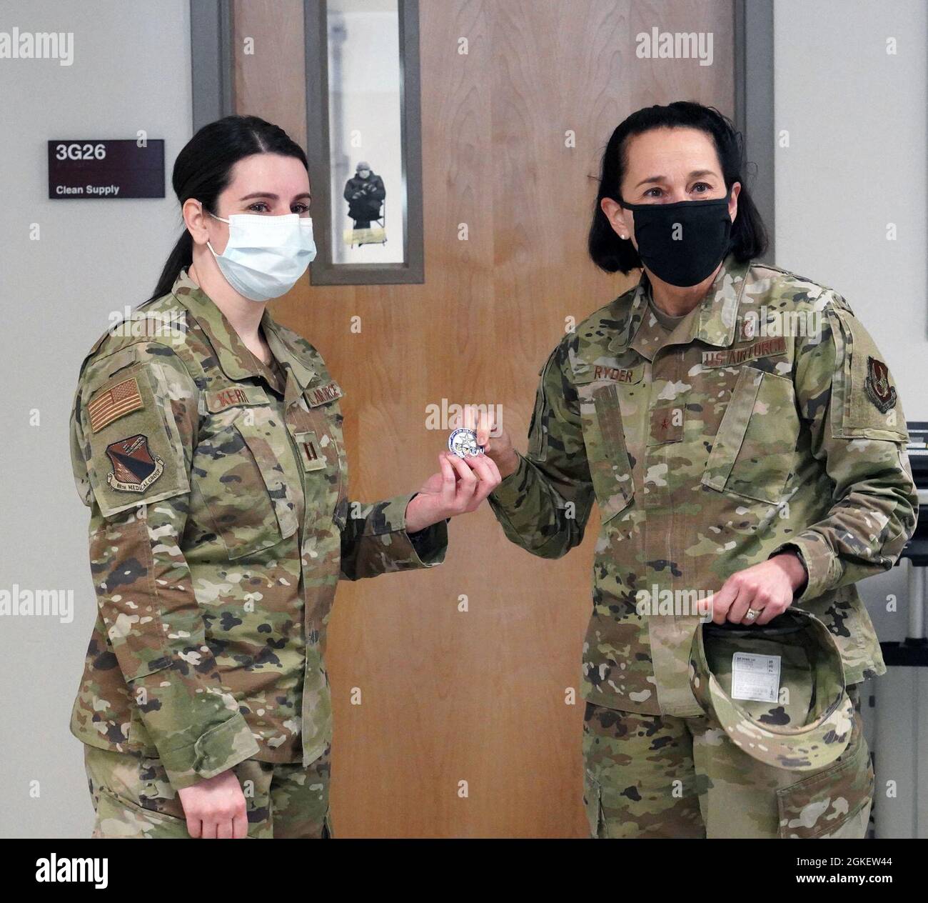 Brigader General Jeannine Ryder presents her Chief Nurse of the Air ...