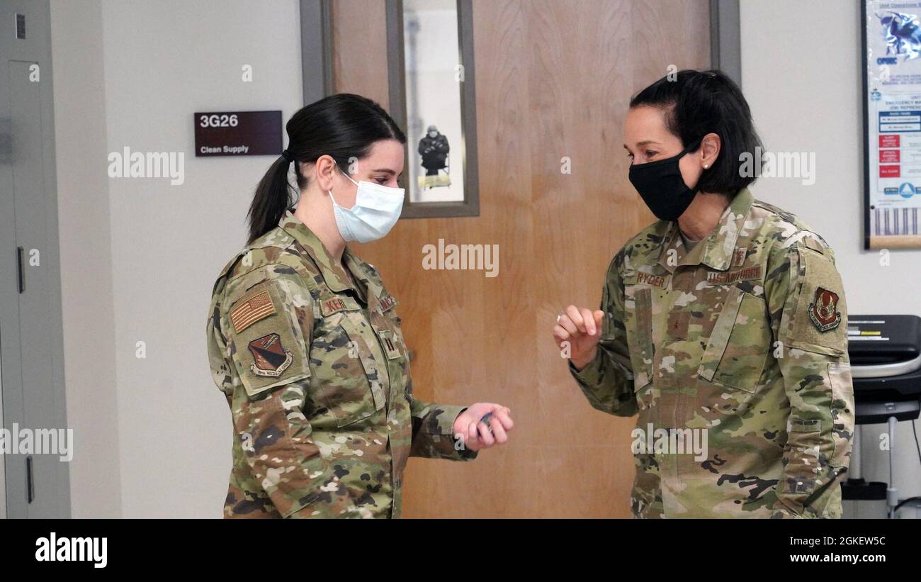 Brigader General Jeannine Ryder presents her Chief Nurse of the Air ...