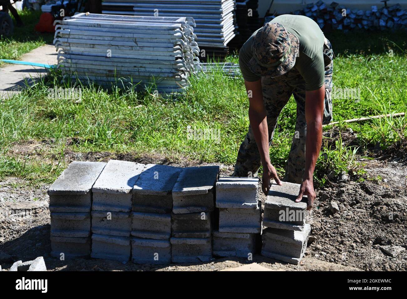 U.S. Marine Corps Lance Cpl. Braylin Mejia, 9th Engineer Support ...