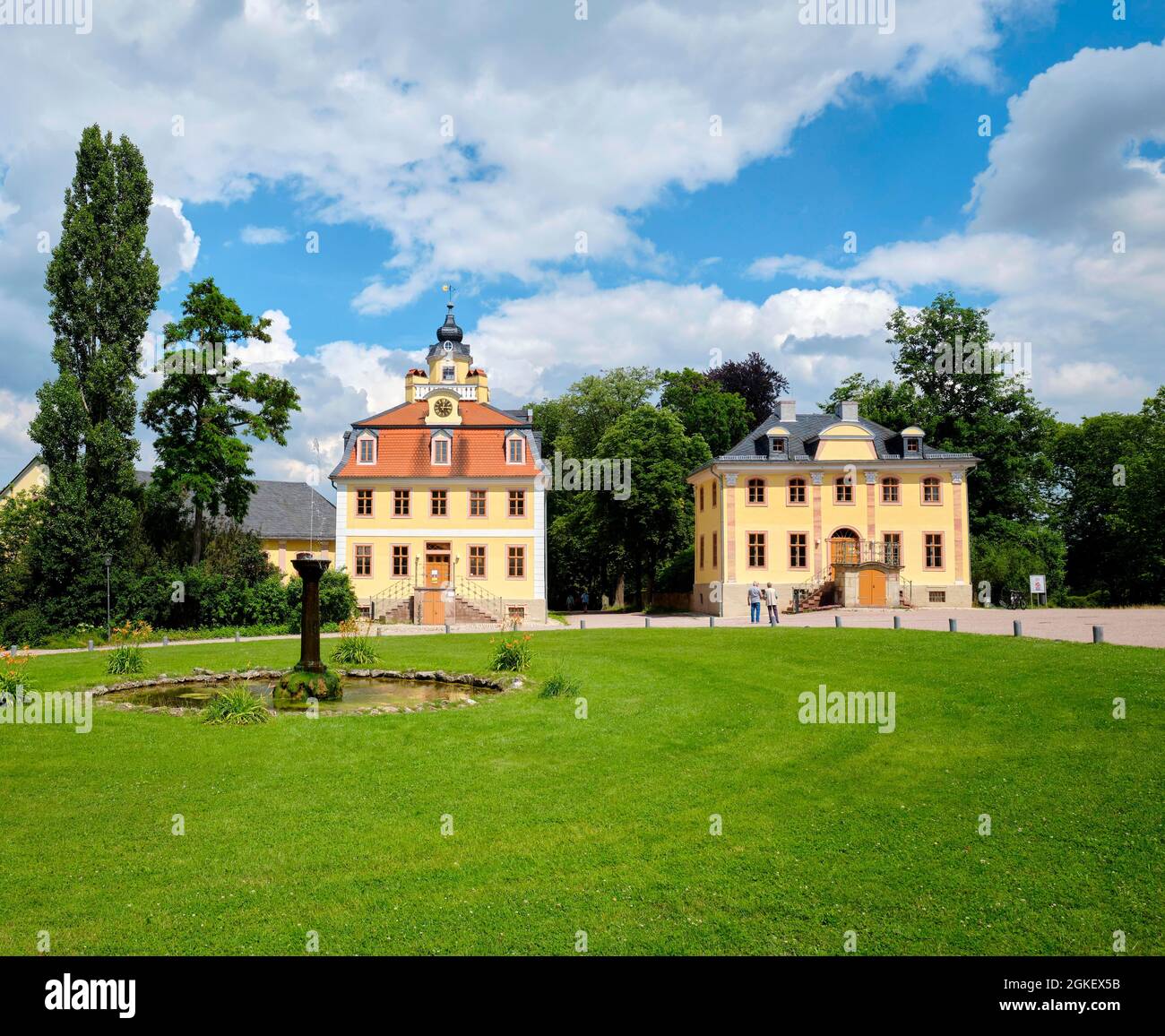 Cavalier houses, Belvedere Palace, Weimar, Thuringia, Germany Stock ...