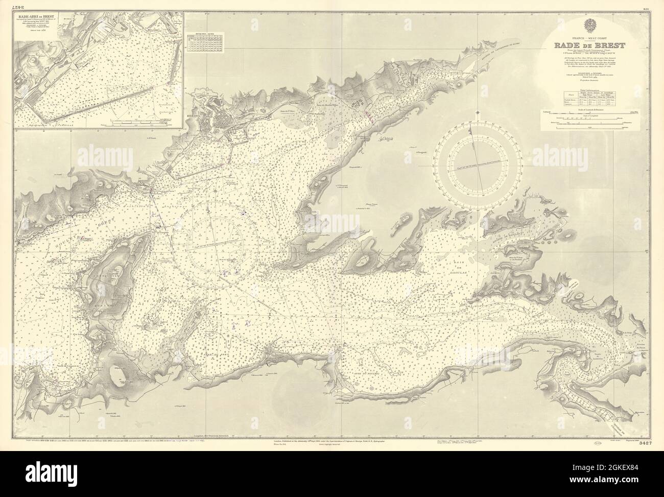 Map of brest france hi-res stock photography and images - Alamy