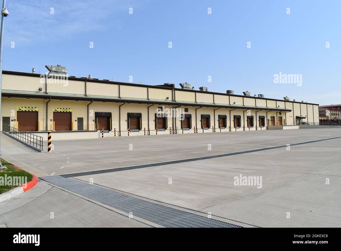 Captured is the new Army storage warehouse staging and loading docks ...