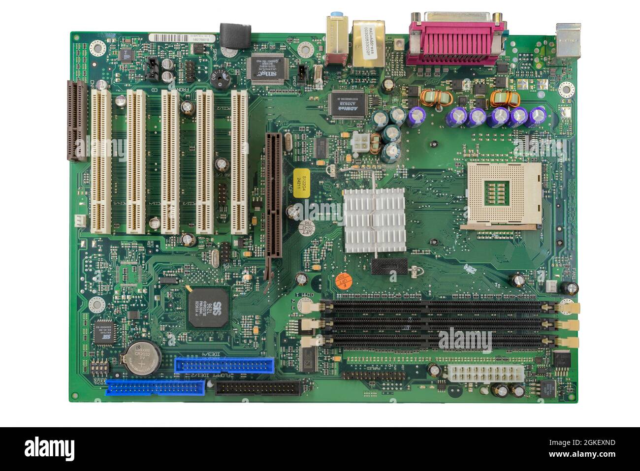 Computer motherboard detail Cut Out Stock Images & Pictures - Alamy