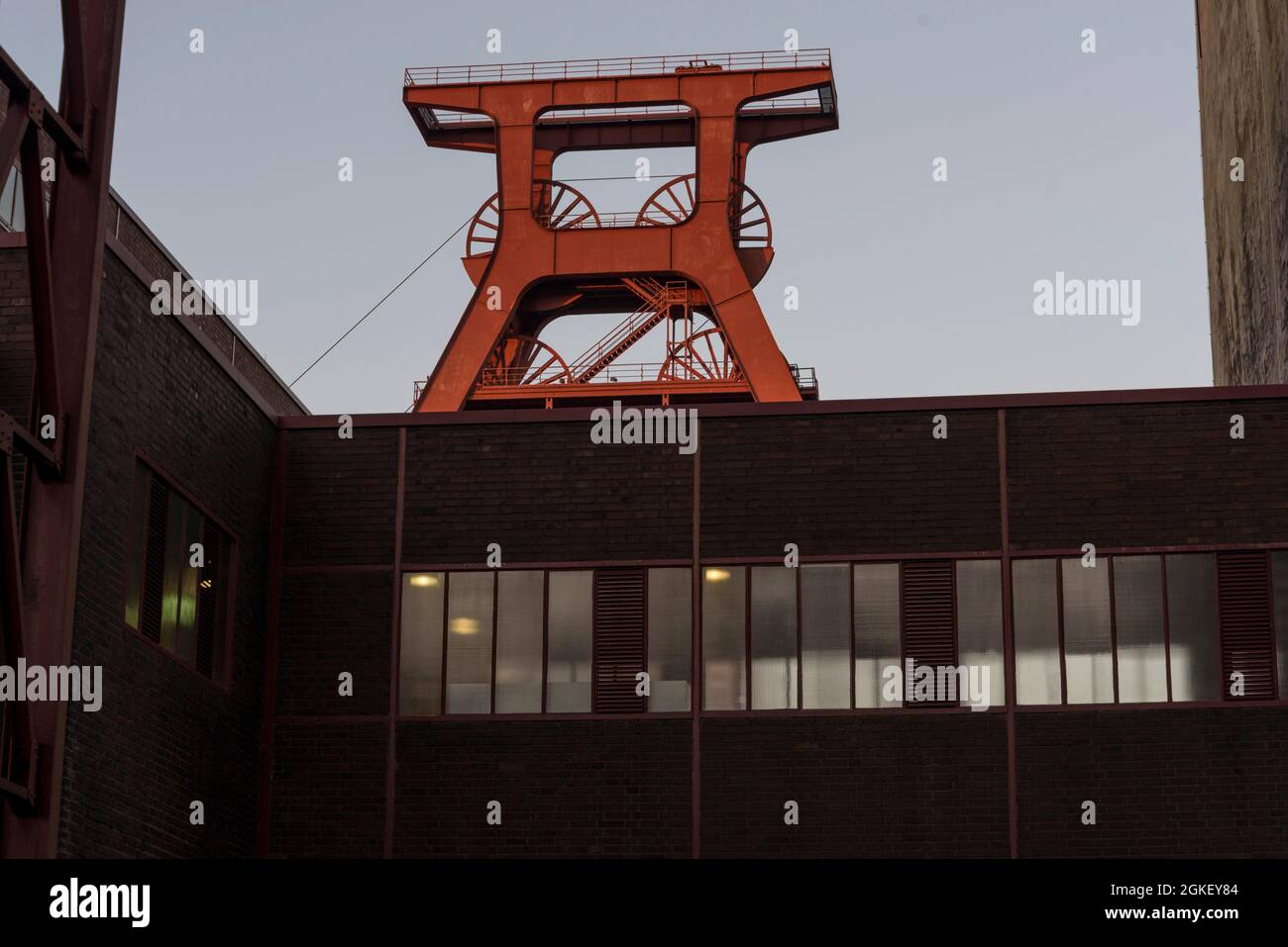 Zollverein Colliery winding tower, UNESCO World Heritage Zollverein ...