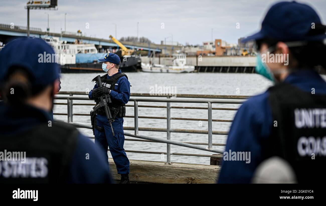 U.S. Coast Guard Petty Officer Daniel Cable, a Maritime Enforcement ...