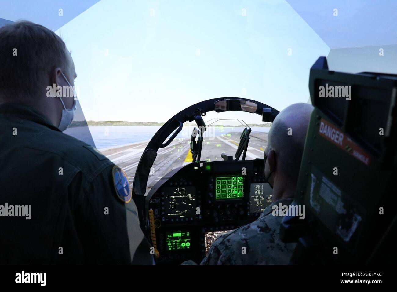 Lt. Cmdr. Kurt Garman, Carrier Air Wing (CVW) 5 Landing Signals Officer ...