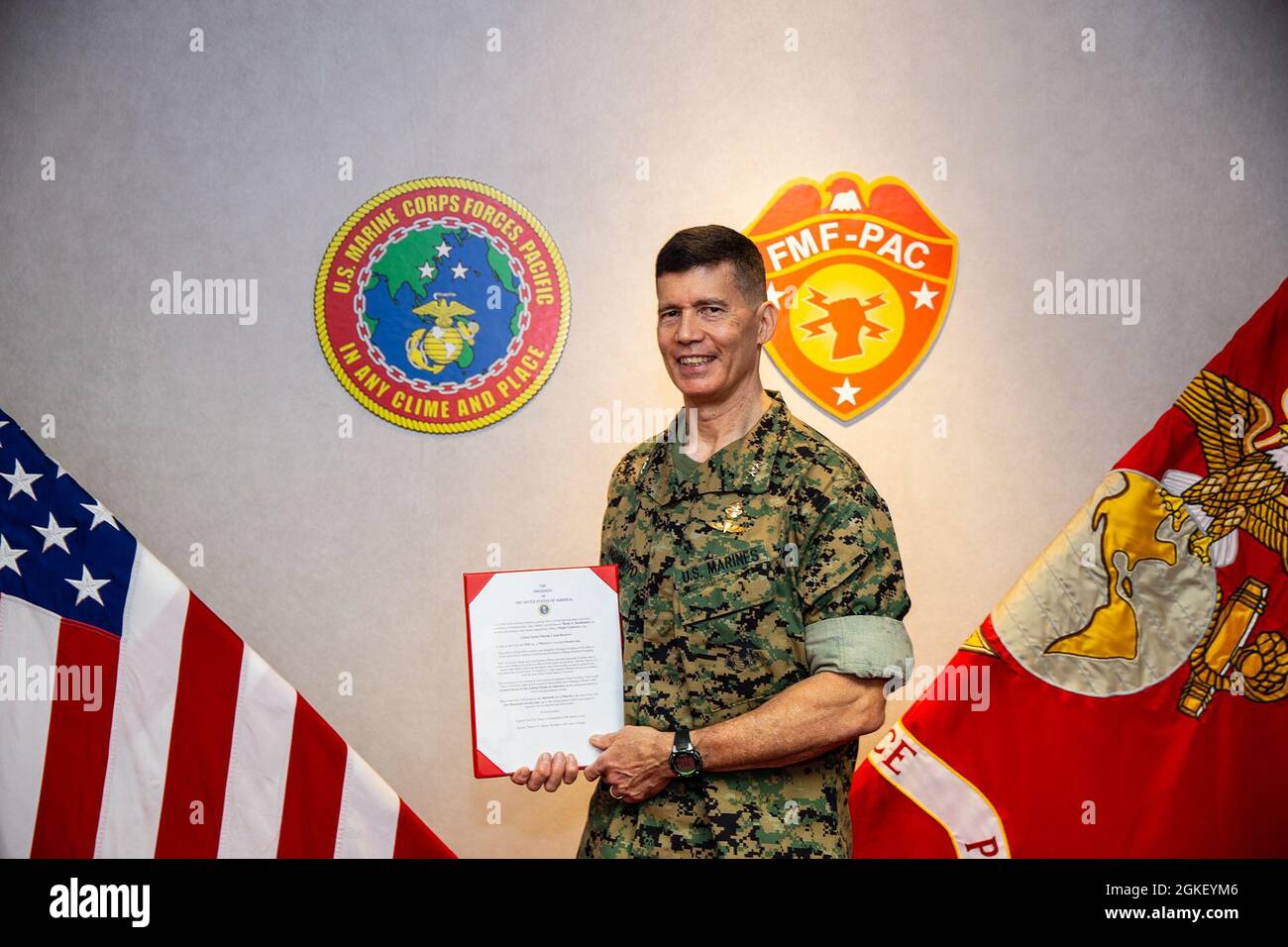 U.S. Marine Corps Maj. Gen. Mark A. Hashimoto, commanding general ...