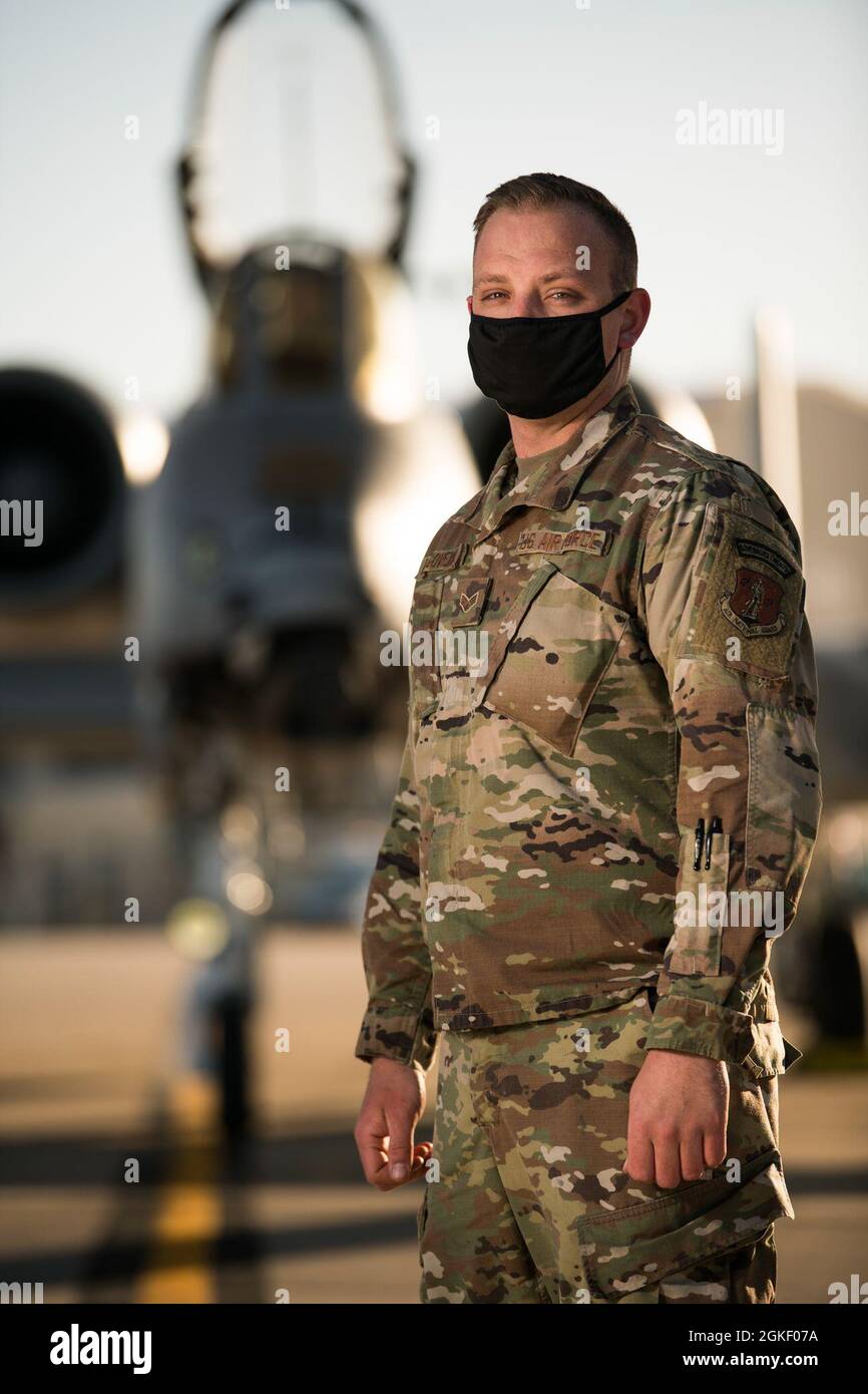 U.S. Air Force Senior Airman Peter McGovern, an aerospace propulsion ...