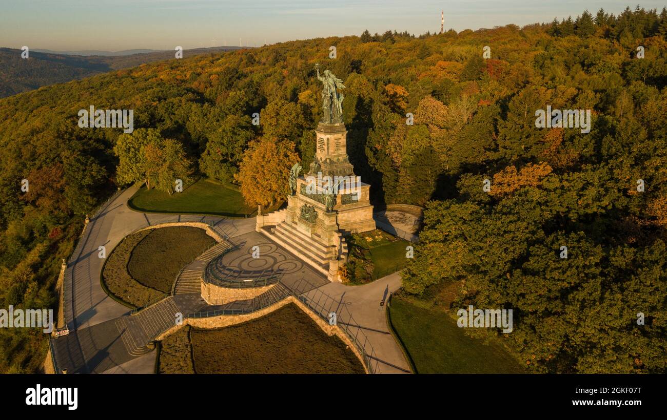 Niederwald Monument, Ruedesheim, Rheingau, Hesse, Germany Stock Photo ...