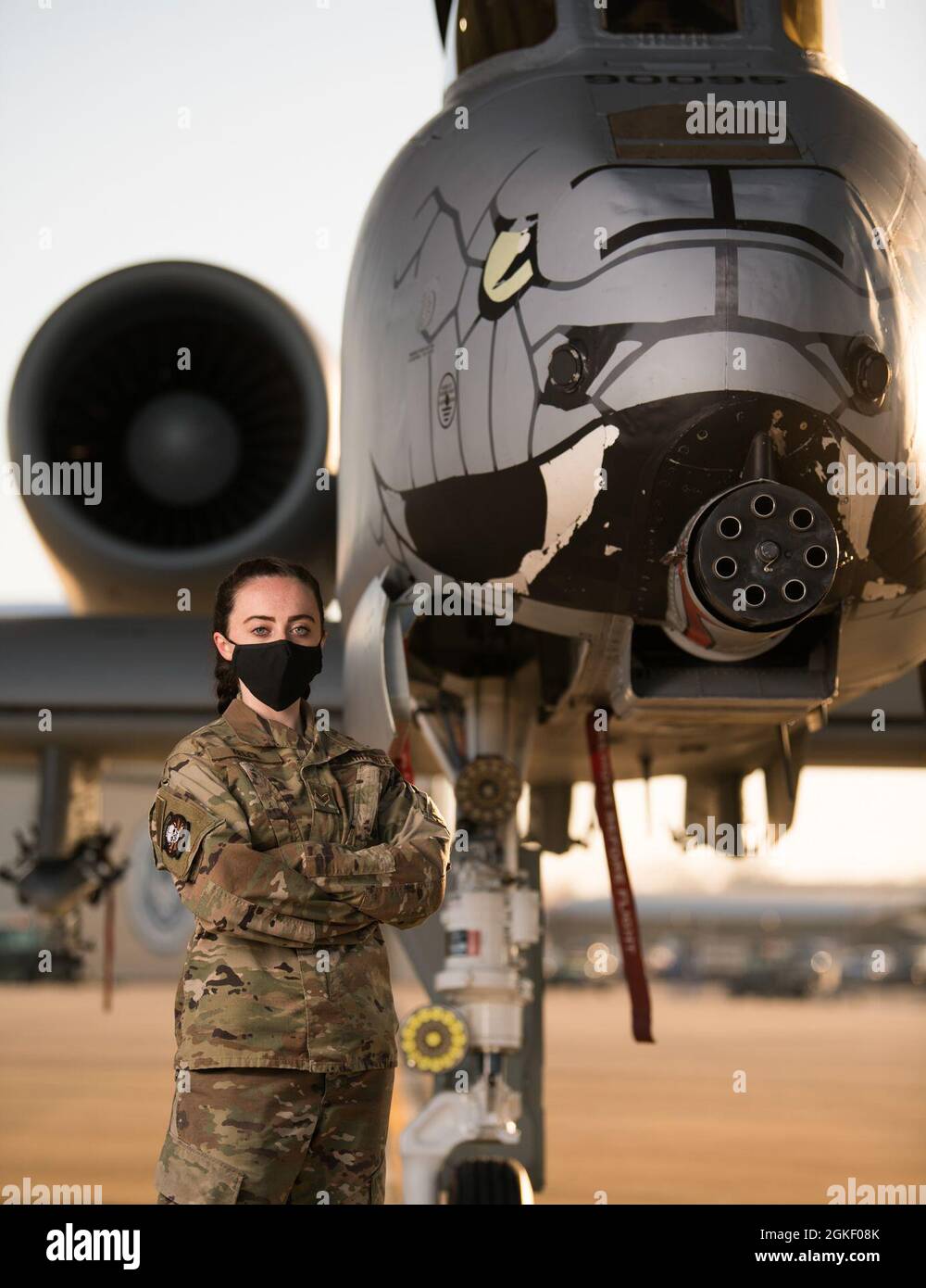 U.S. Air Force Senior Airman Bailee Kelch, an aircraft armament systems ...