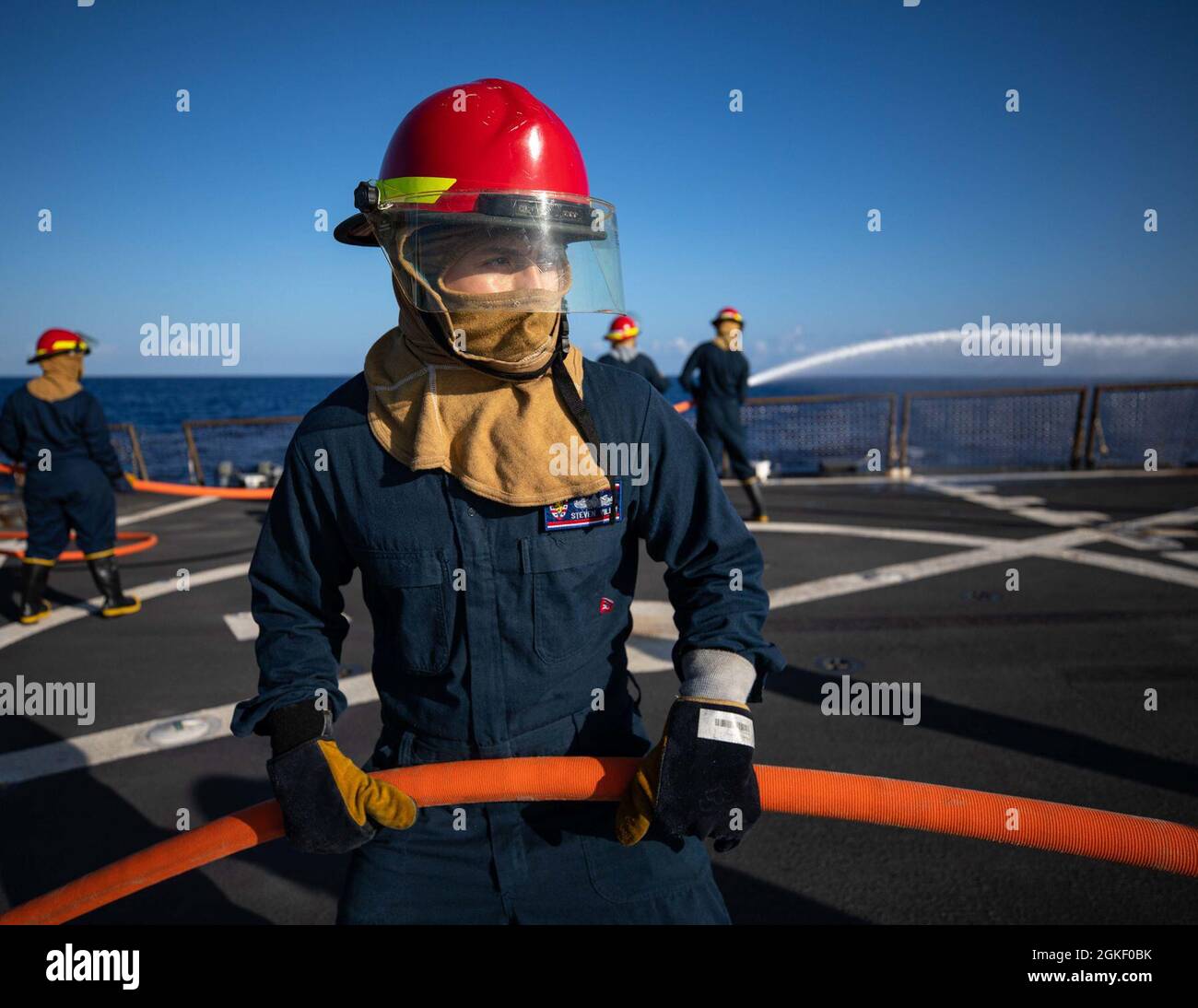 SOUTH CHINA SEA (April 02, 2021) – Sailors aboard Arleigh-Burke-class ...
