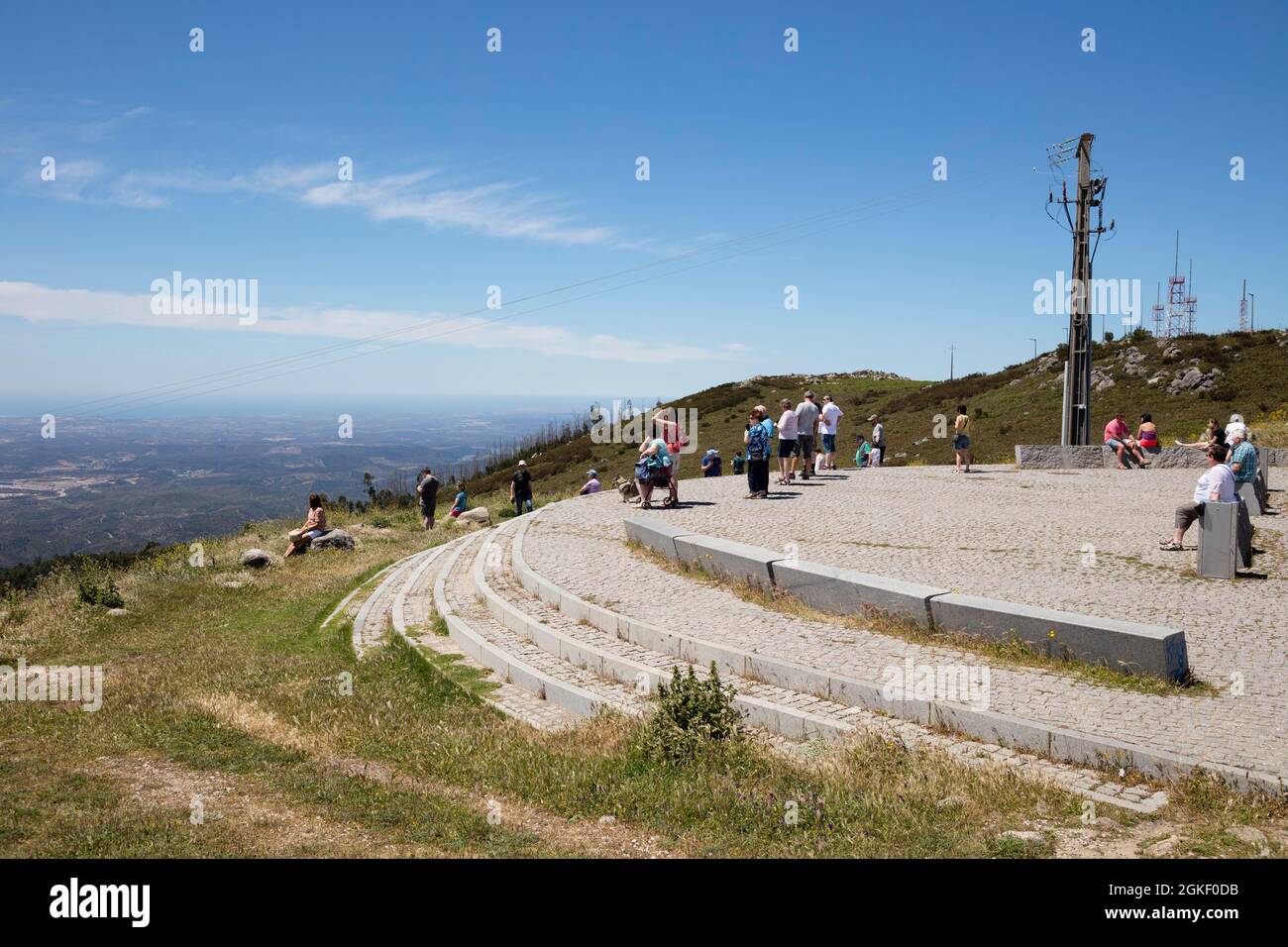 Viewing platform, Mount Foia, Serra de Monchique, Algarve, Portugal ...
