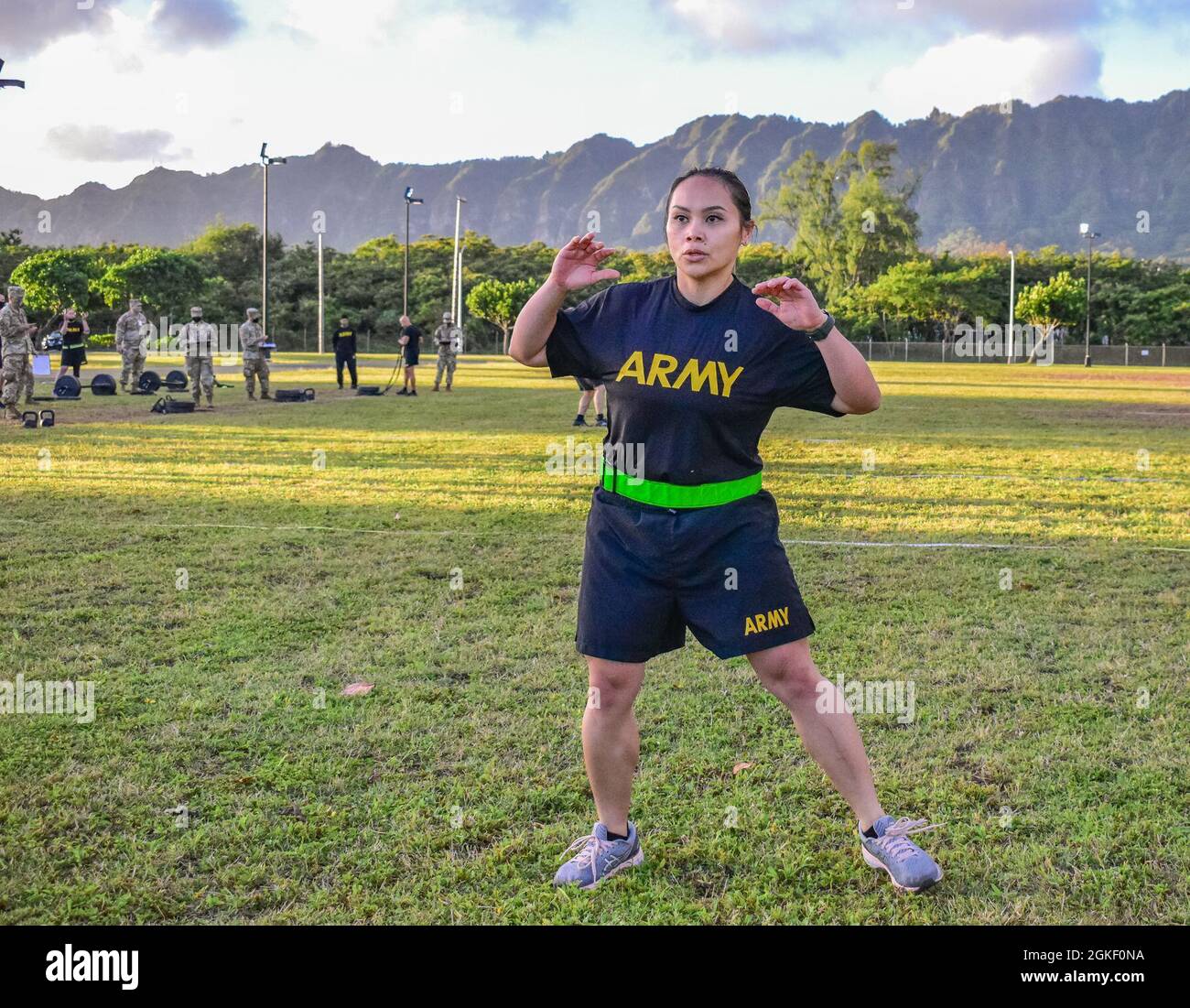 Hawaii Army National Guard Soldier, Staff Sgt. Charifel Mateo, a ...