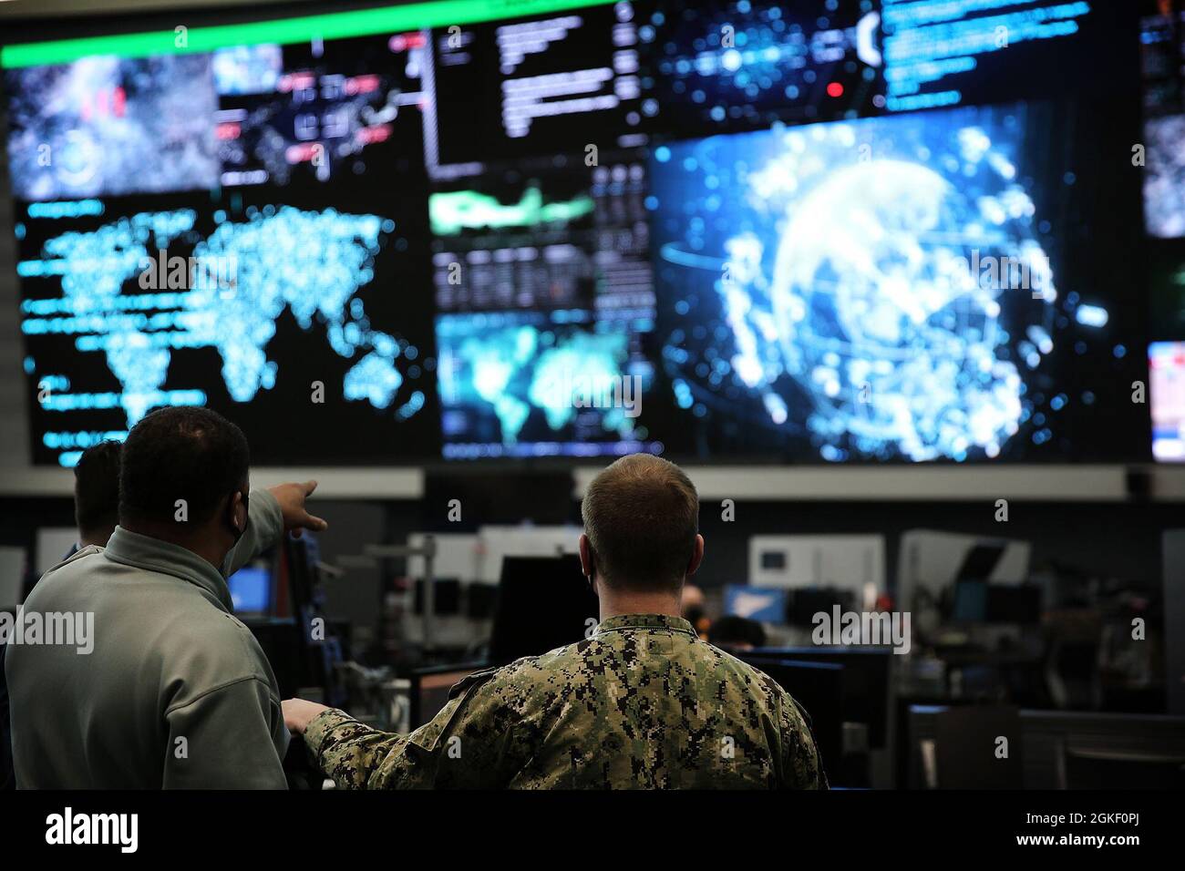 U S Cyber Command Members Work In The Integrated Cyber Center Joint