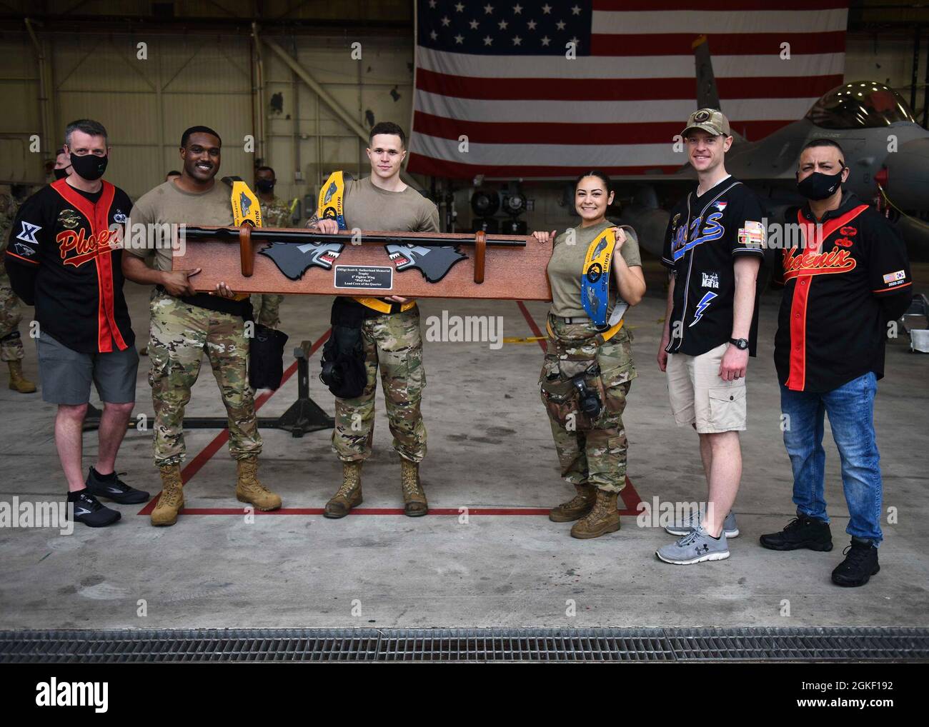 8th Maintenance Group Airmen pose for a photo during the 8th MXG's ...