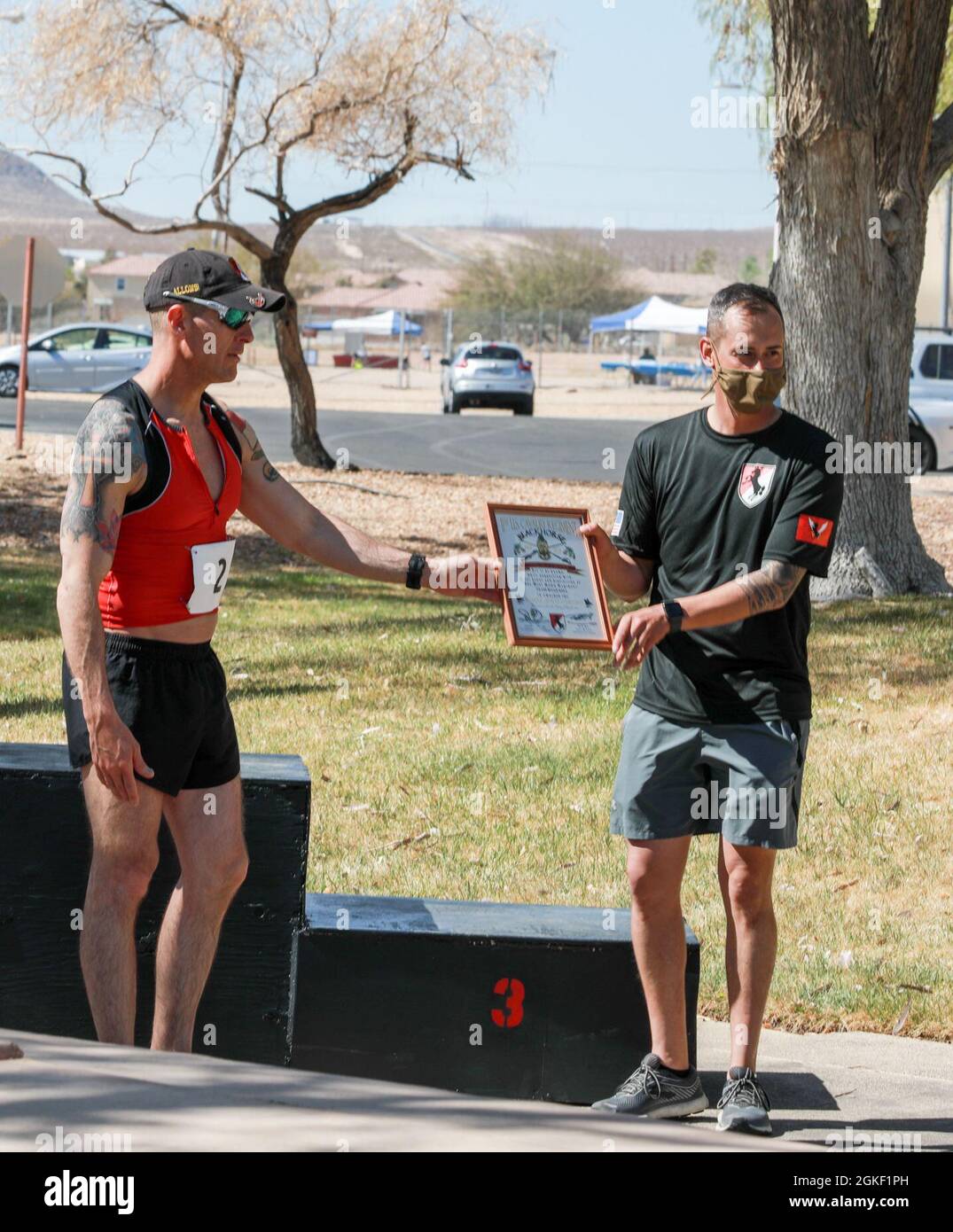 Service members, their families, and civilians participate in the ...