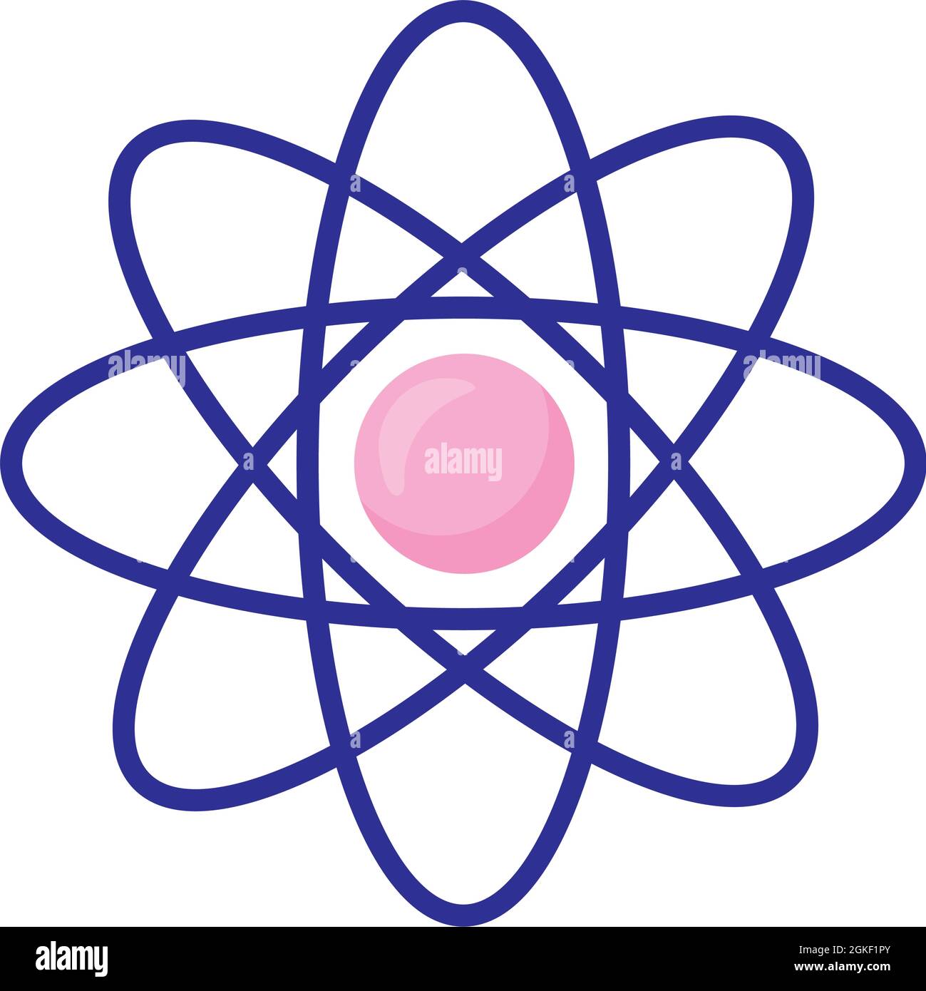 science atom on white background Stock Vector Image & Art - Alamy
