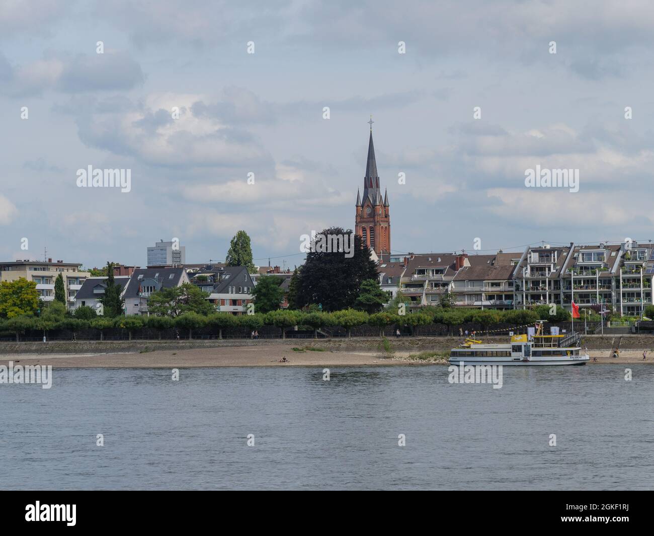 the city of Bonn and the river rhine Stock Photo - Alamy