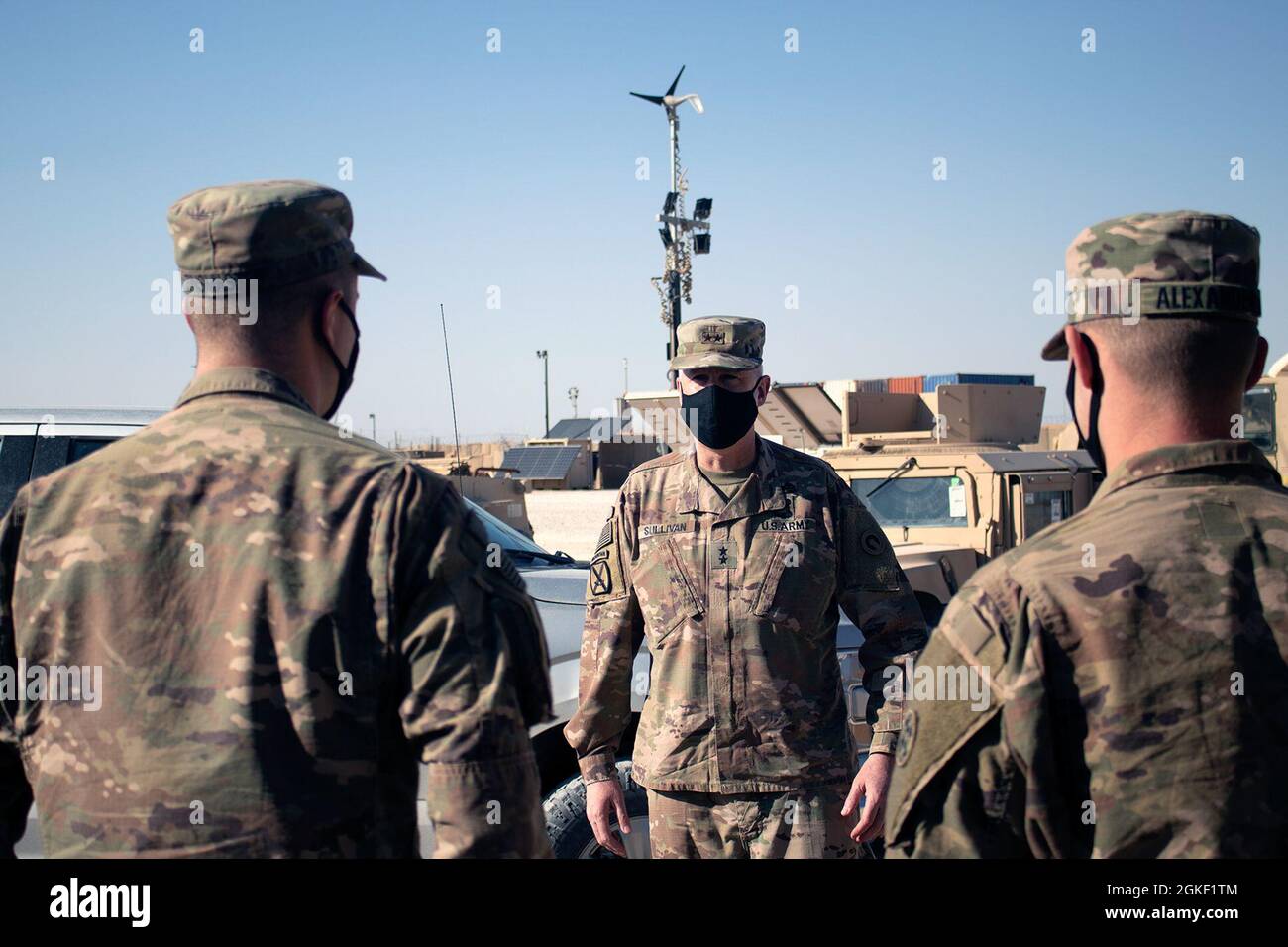 Maj. Gen. John P. Sullivan, commanding general of the 1st Theater ...