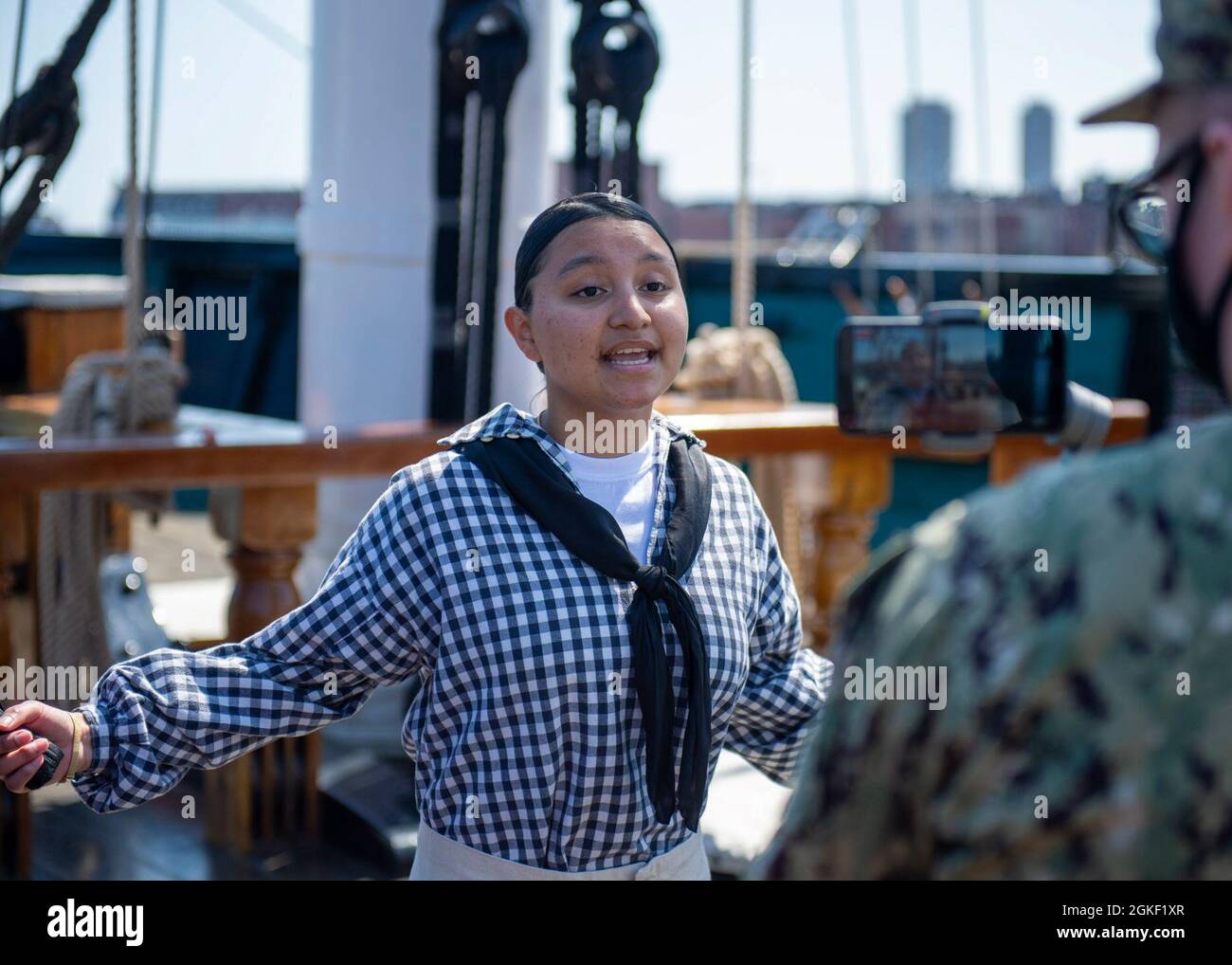 BOSTON (April 4, 2021) Aviation Structural Mechanic Seaman Jennifer ...