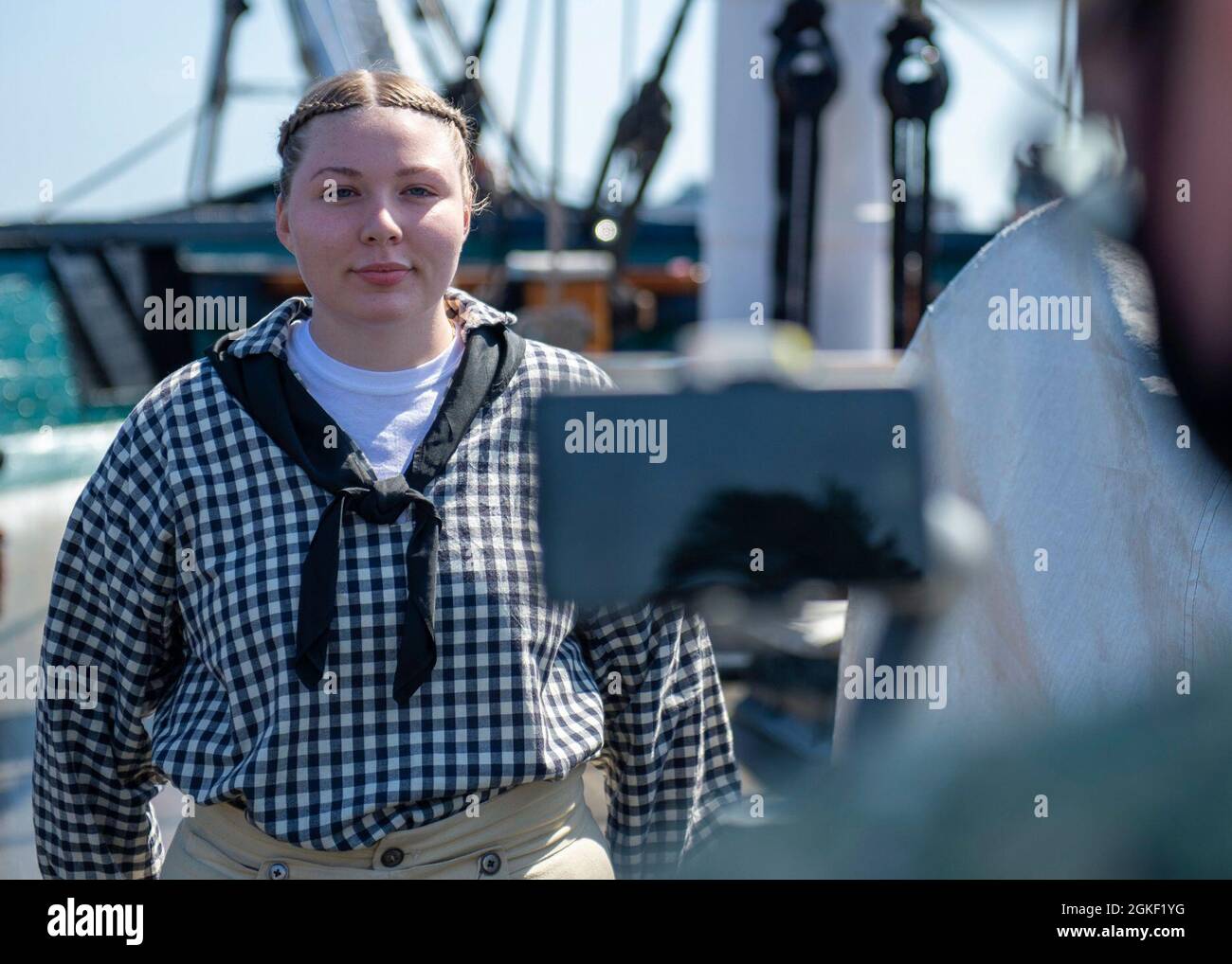 BOSTON (April 4, 2021) Logistics Specialist 3rd Class Patience Jones ...