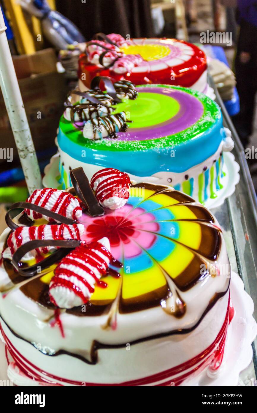 Cakes at the market in Potosi, Bolivia Stock Photo - Alamy