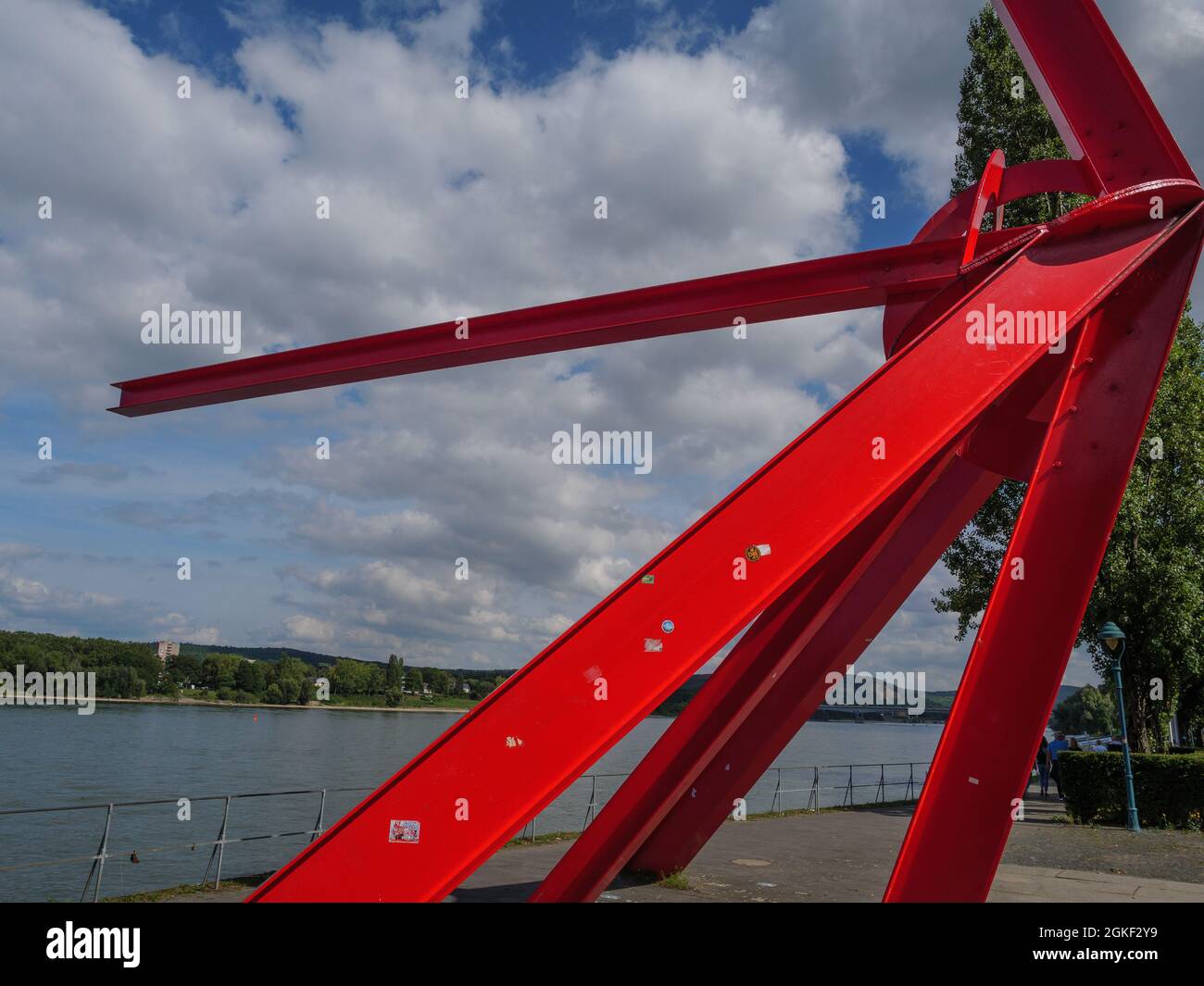 the city of Bonn and the river rhine Stock Photo - Alamy