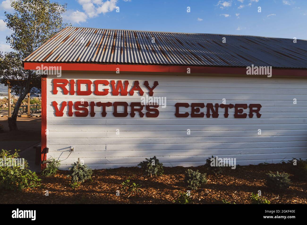 Ridgway, Colorado - August 3, 2021: The Ridgway Visitors Center in the ...