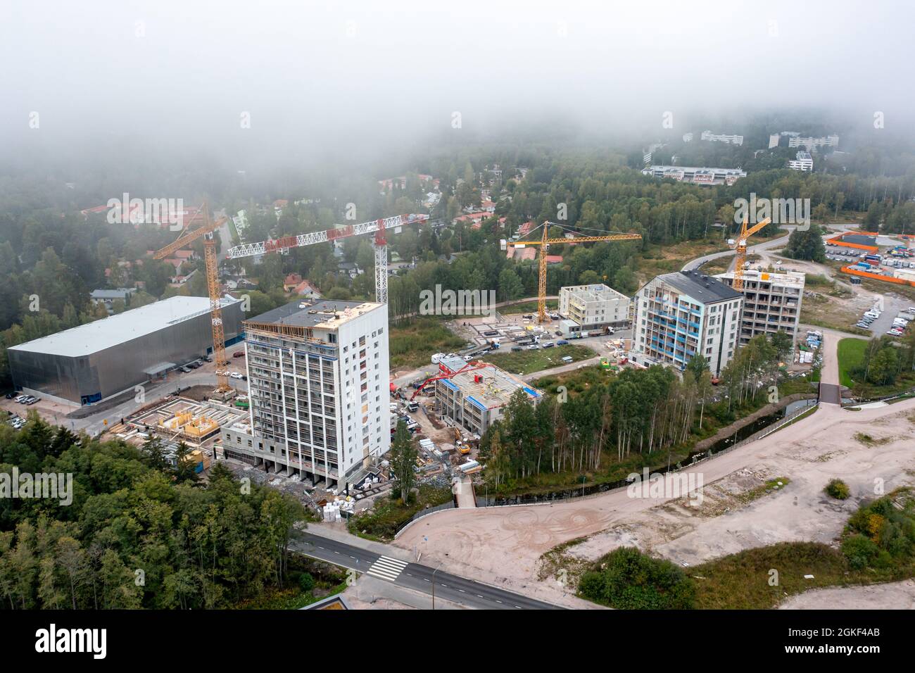 Aerial view of city of espoo hi-res stock photography and images - Alamy