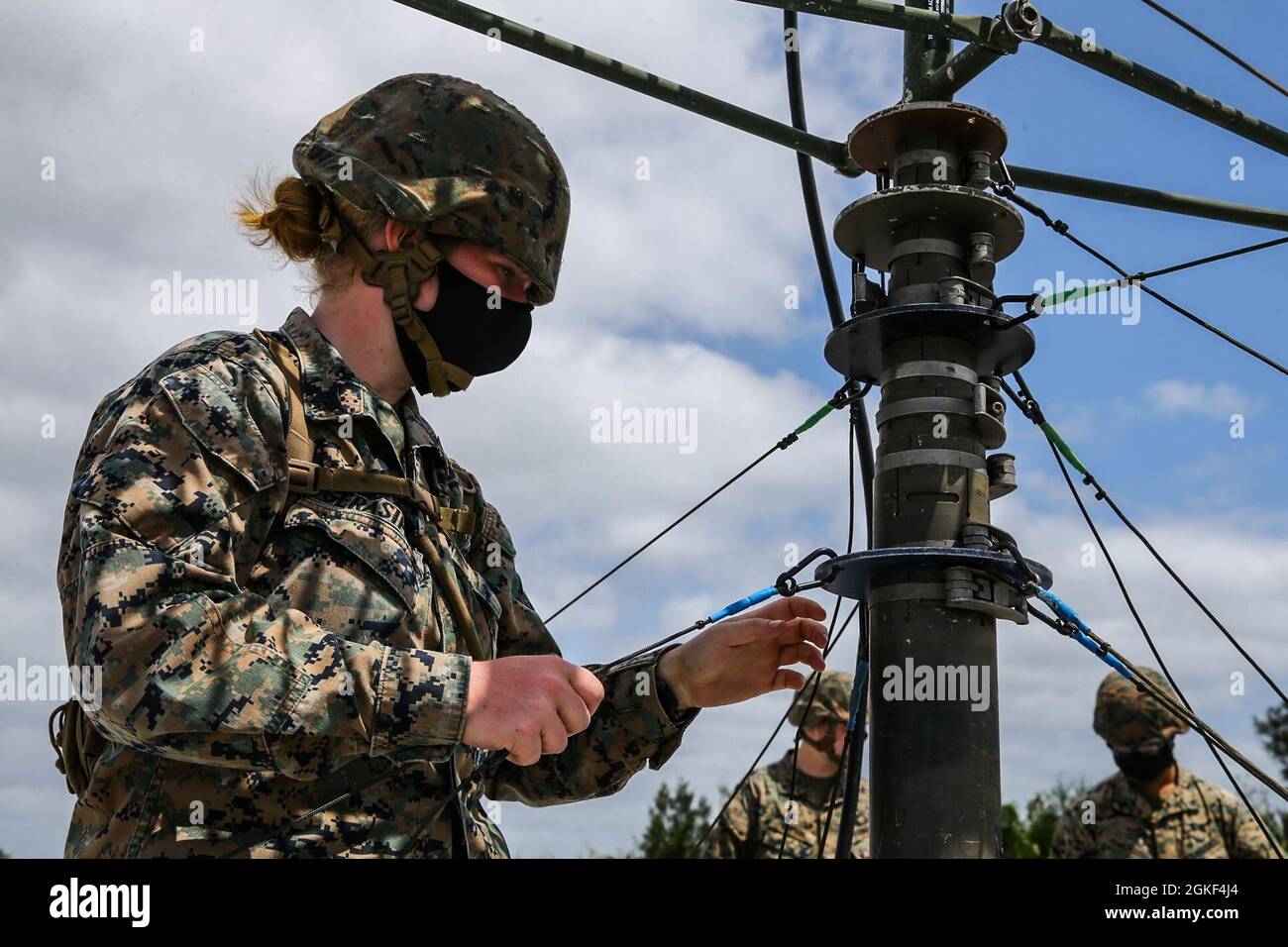 U.S. Marine Corps Sgt. Jillian Gerasimak, transmissions system operator ...