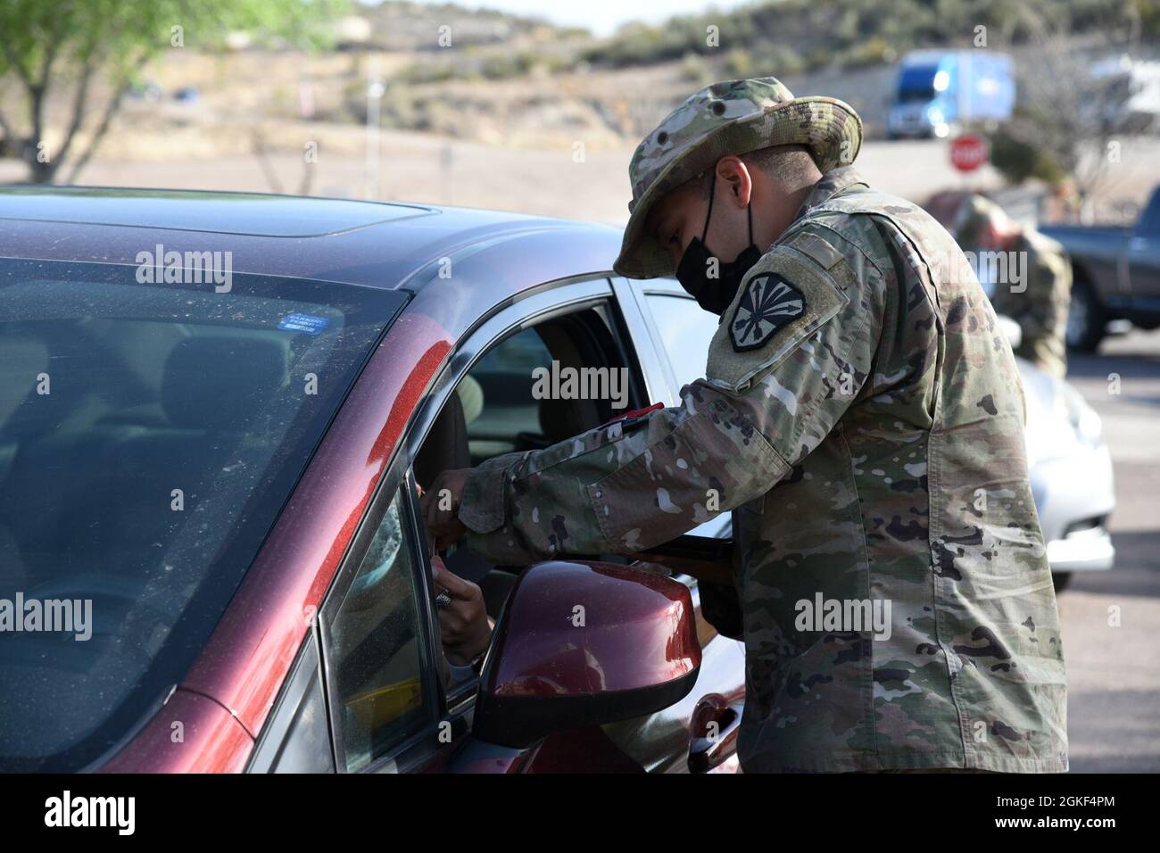 Arizona Army National Guard Spc. Jose Lopez, 856th Military Police ...