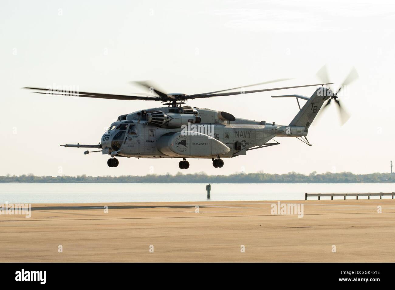 NORFOLK, Va. (April 6, 2021) Rear Adm. John Meier, Commander, Naval Air Force Atlantic, takes ...