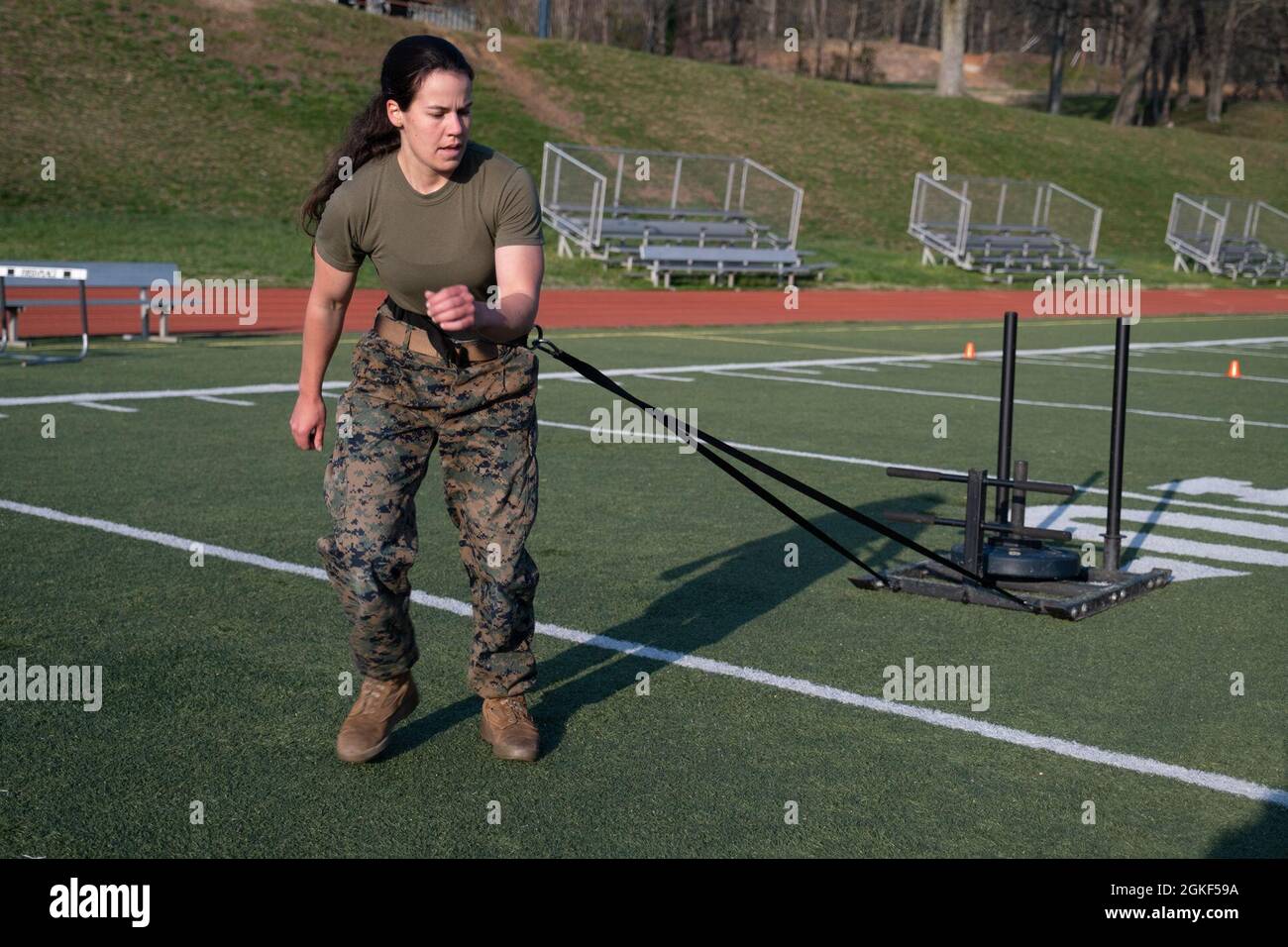U.S. Marine Corps Cpl. Hannah Ford, with Marine Corps Base Quantico ...