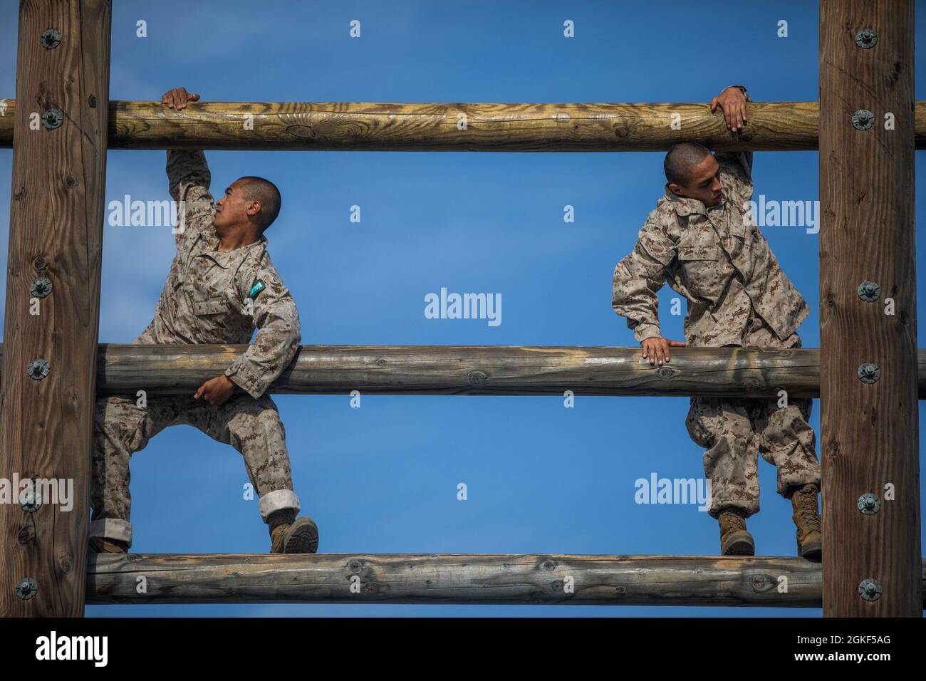 Rct. Anthony Vida (left) and Rct. Jared Rios, recruits with India ...
