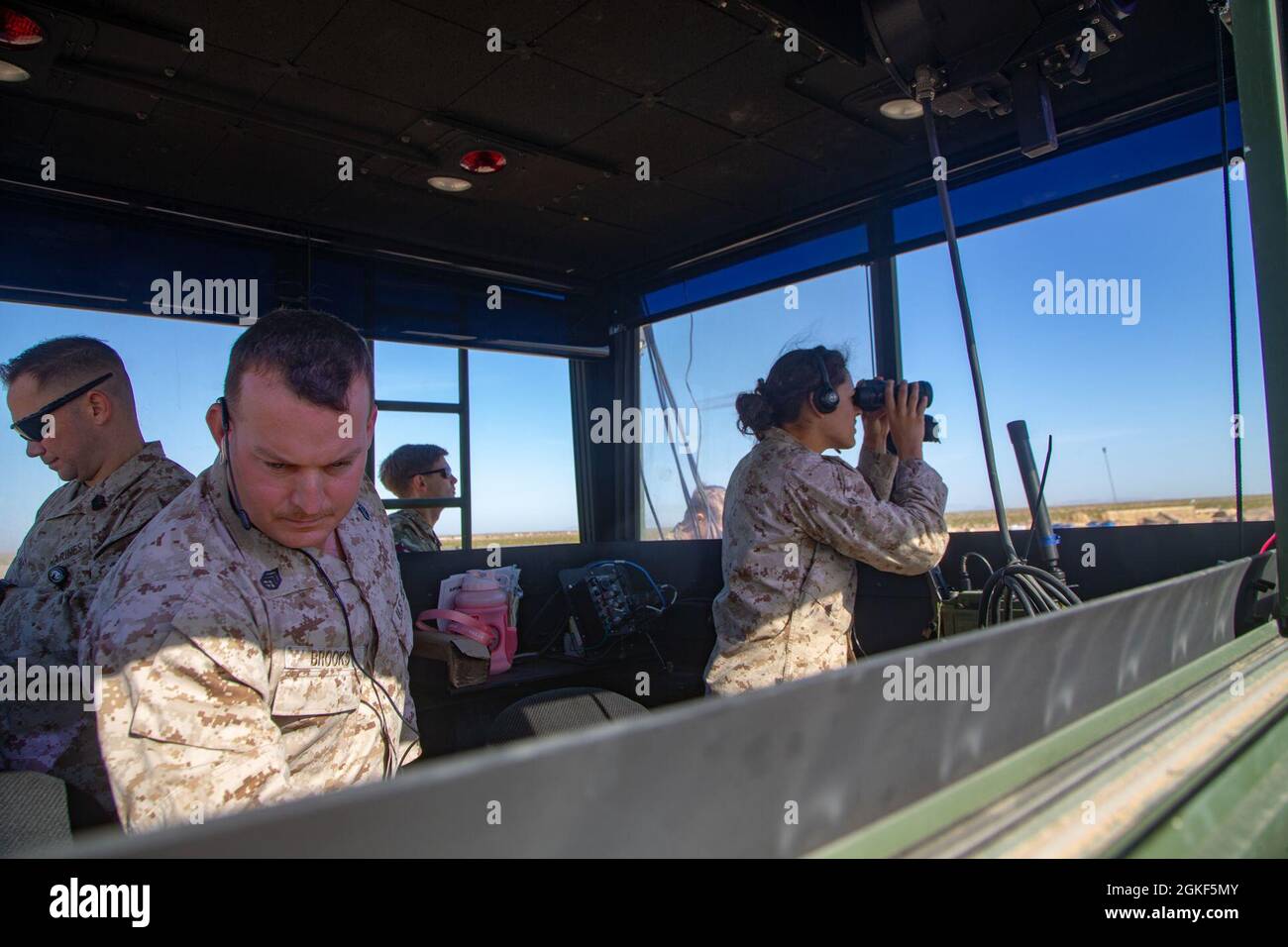 U.S. Marines assigned to Marine Aviation Weapons and Tactics Squadron ...