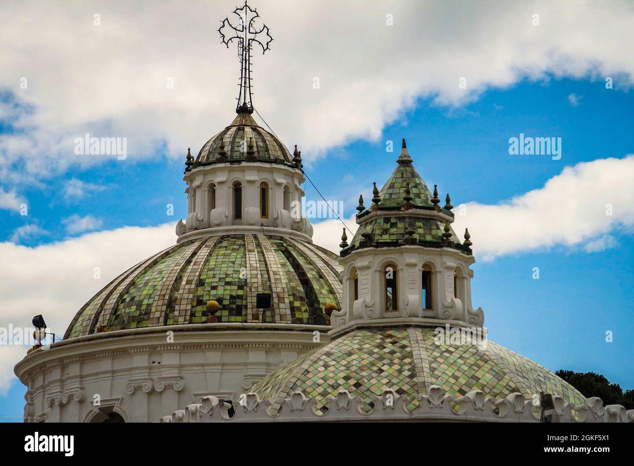 St Nicholas Cathedral in Quito, Ecuador, Next to the old library and a ...
