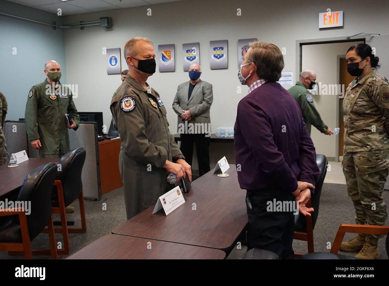 U.S. Air Force Gen. Mark Kelly, commander of Air Combat Command, left ...