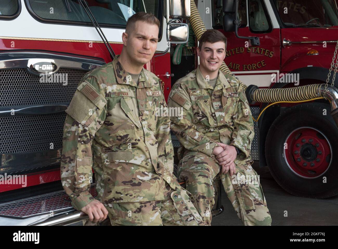 U.S. Air Force Staff Sgt. Daniel Coffman and Senior Airman Justin Ashby ...