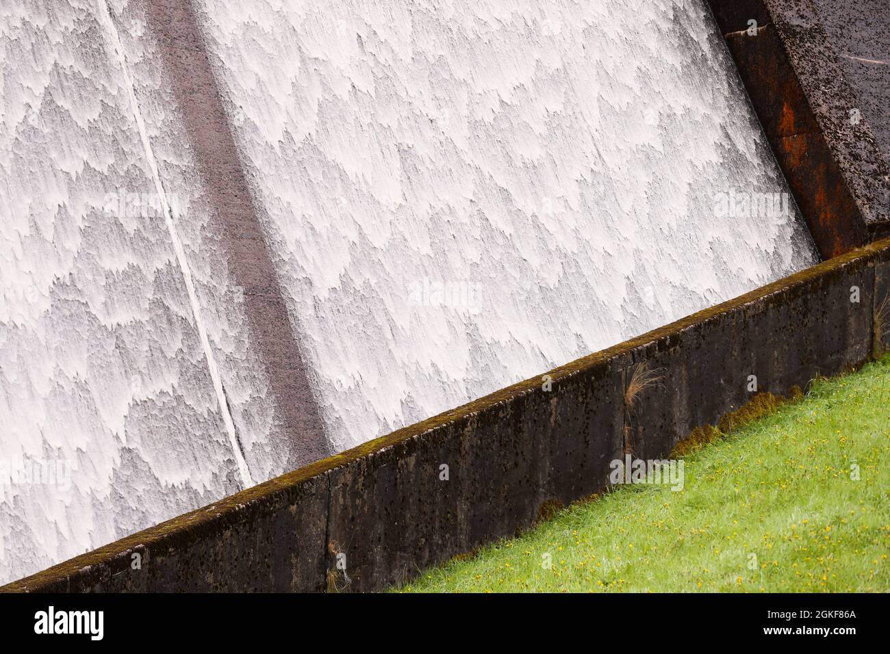 Altarichard Dam on the River Bush in County Antrim, Northern Ireland ...