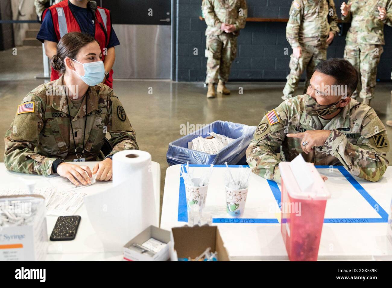 U.S. Army 1st Lt. Samantha Good, a medical-surgical nurse assigned to ...
