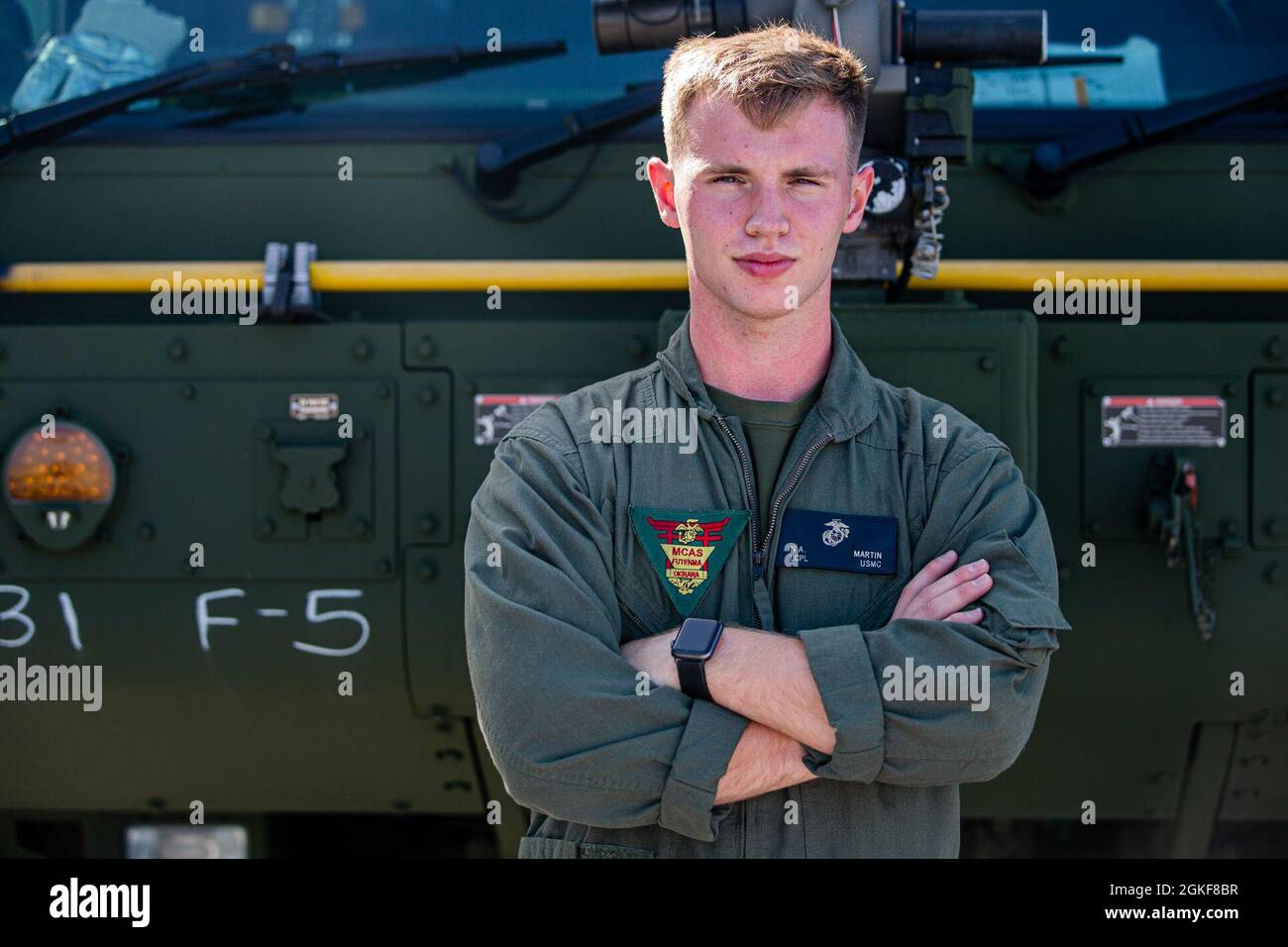 U.S. Marine Corps Lance Cpl. Nicklas Martin, an expeditionary ...