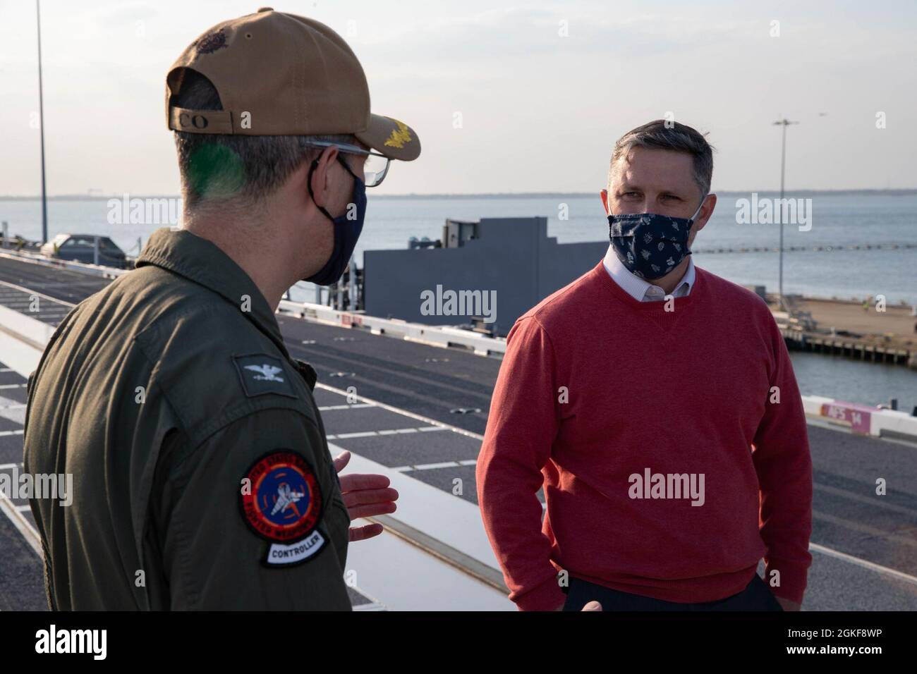Mr. James Moser, right, SES, director of fleet readiness division on ...
