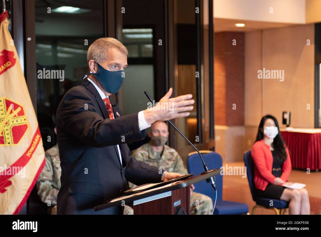 Brian Campbell, General Manager of the Dagon Hill Lodge, speaks at the ...
