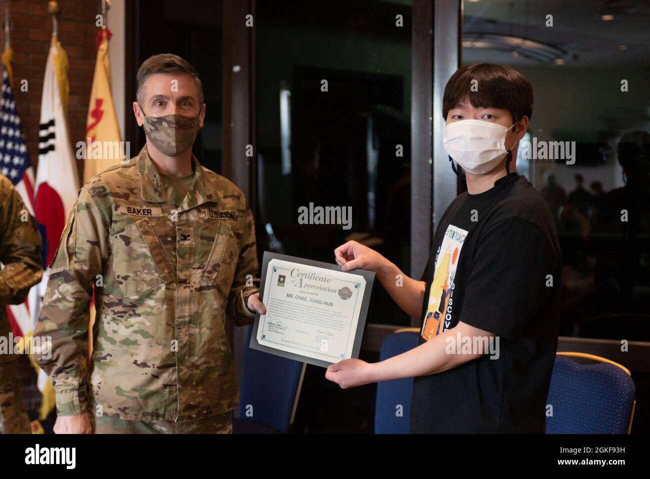 U.S. Army Colonel Ellis R. Baker, Garrison Commander of United States ...
