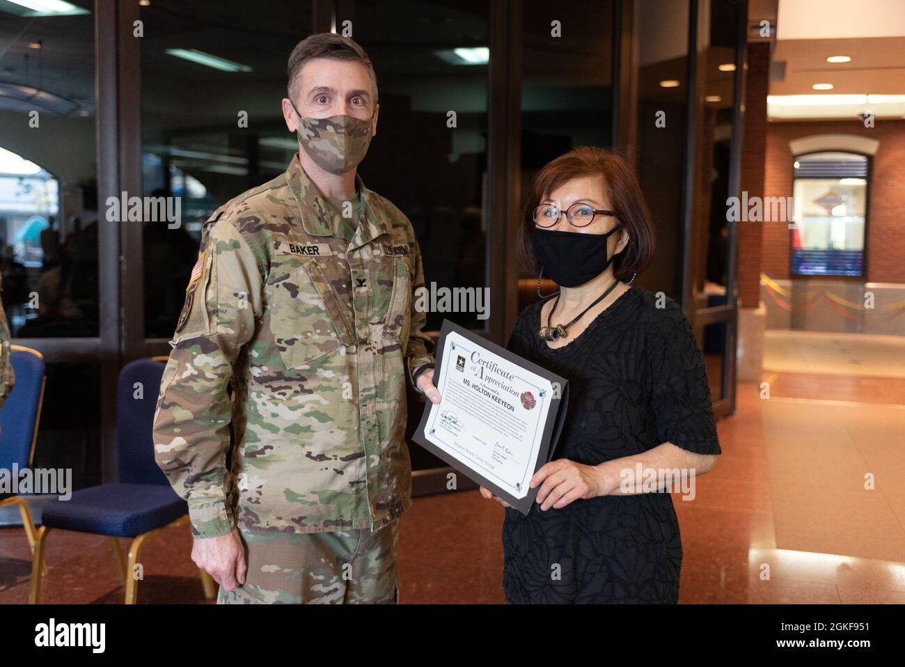 U.S. Army Colonel Ellis R. Baker, Garrison Commander of United States ...